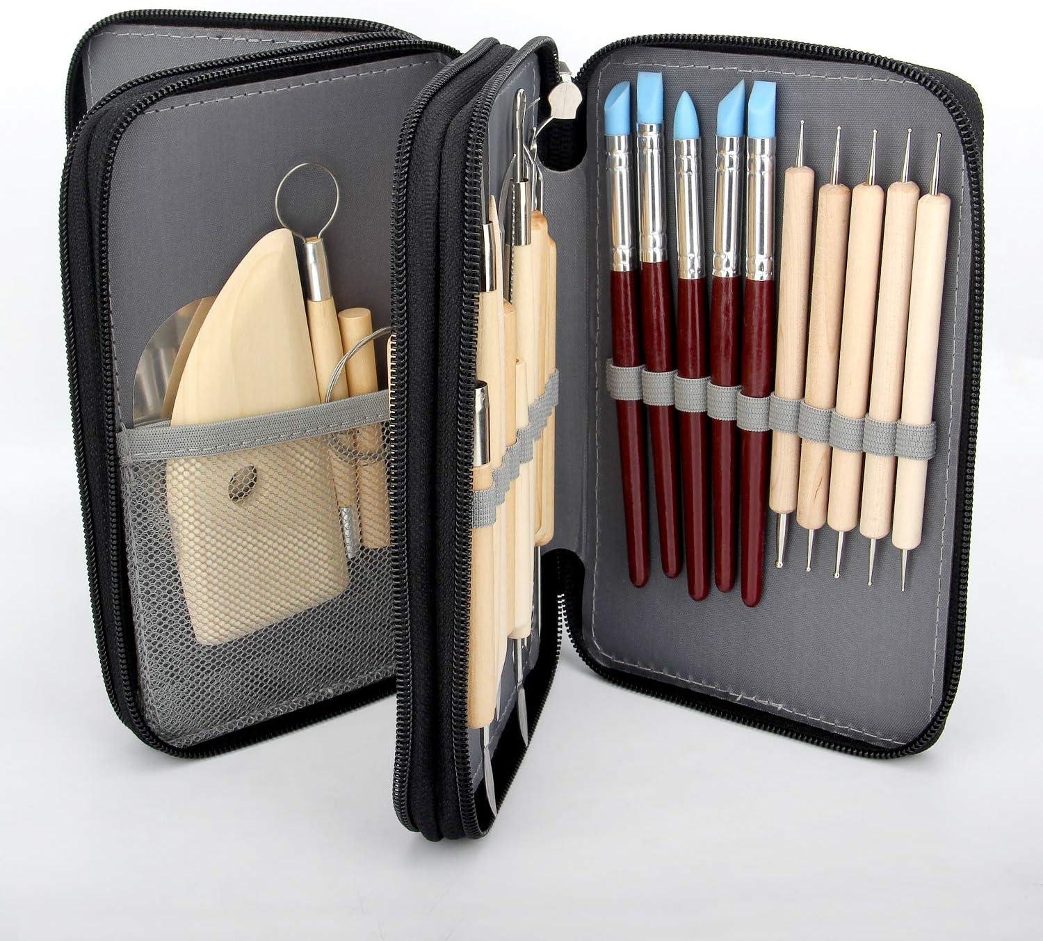 Blisstime 42-Piece Clay Sculpting Tool Set with Wooden Handles - Pottery Carving Kit | Buy Now ...