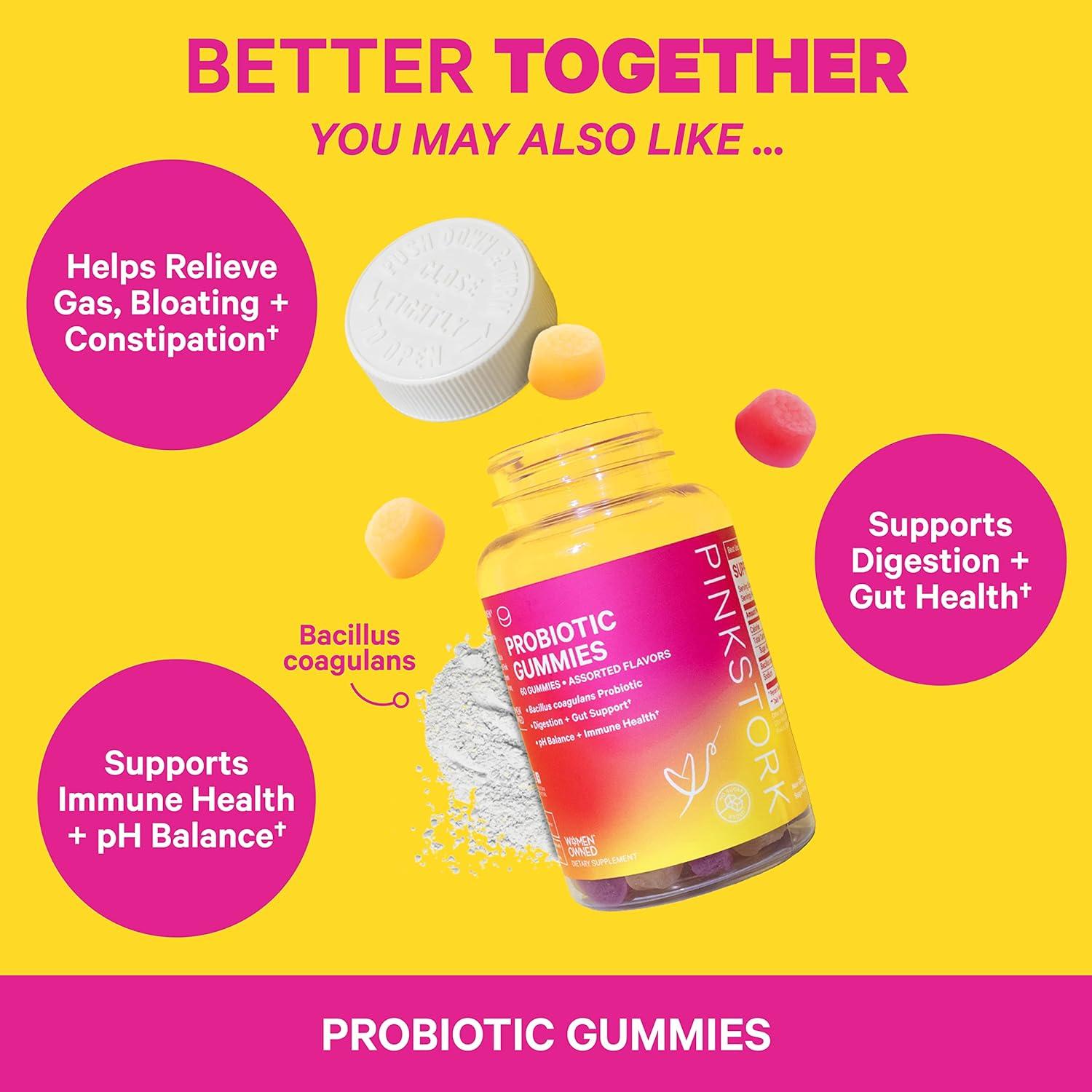 Pink Stork Detox Gummies with Apple Cider Vinegar and Ginger - 44 Count ...