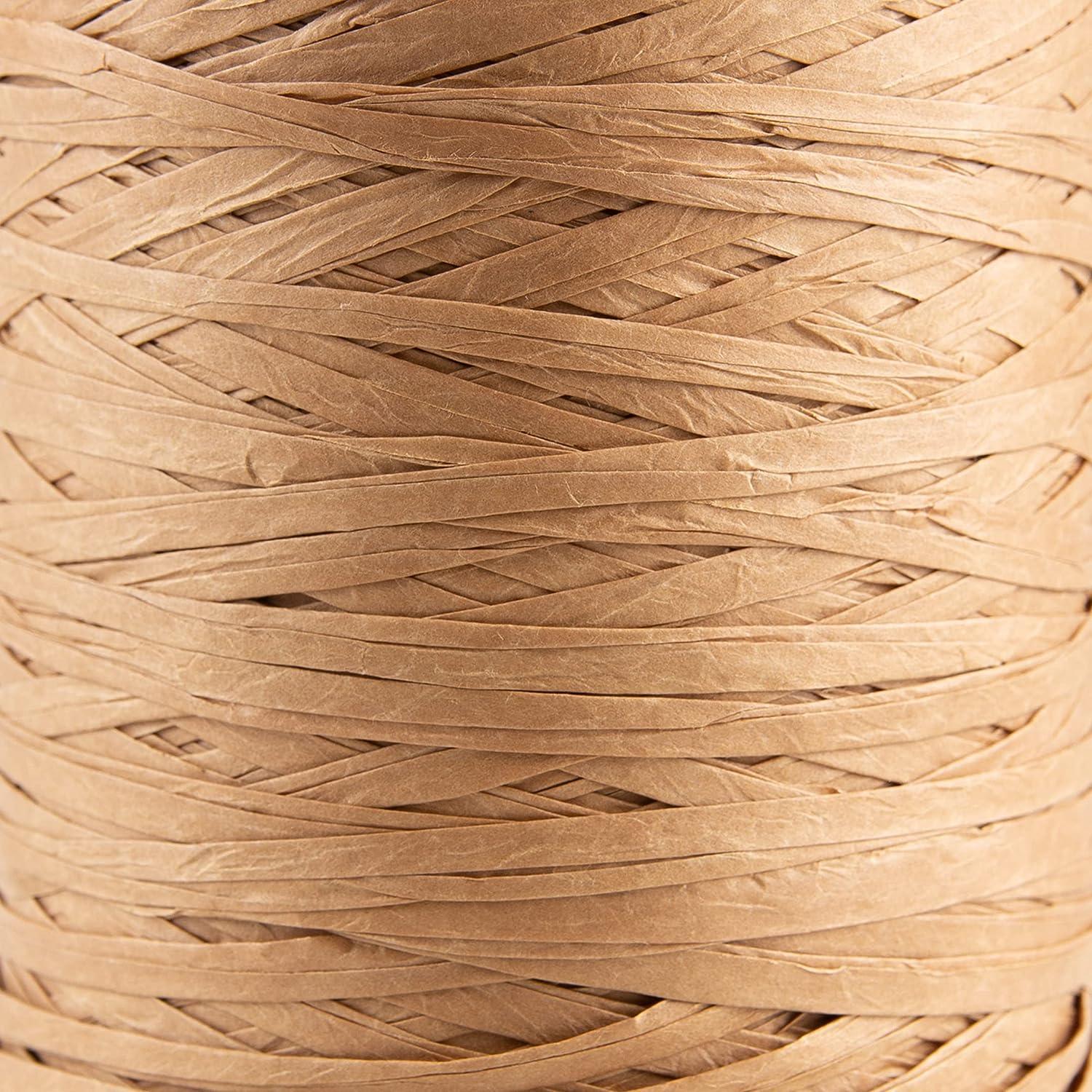 Sensy Premium 438 Yards Raffia Paper Ribbon in Latte Color - Eco ...