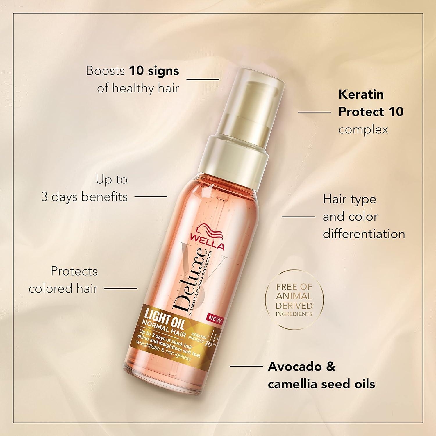 Wella Deluxe Light Oil 100ml - Nourishing Hair Treatment | Buy Now with ...