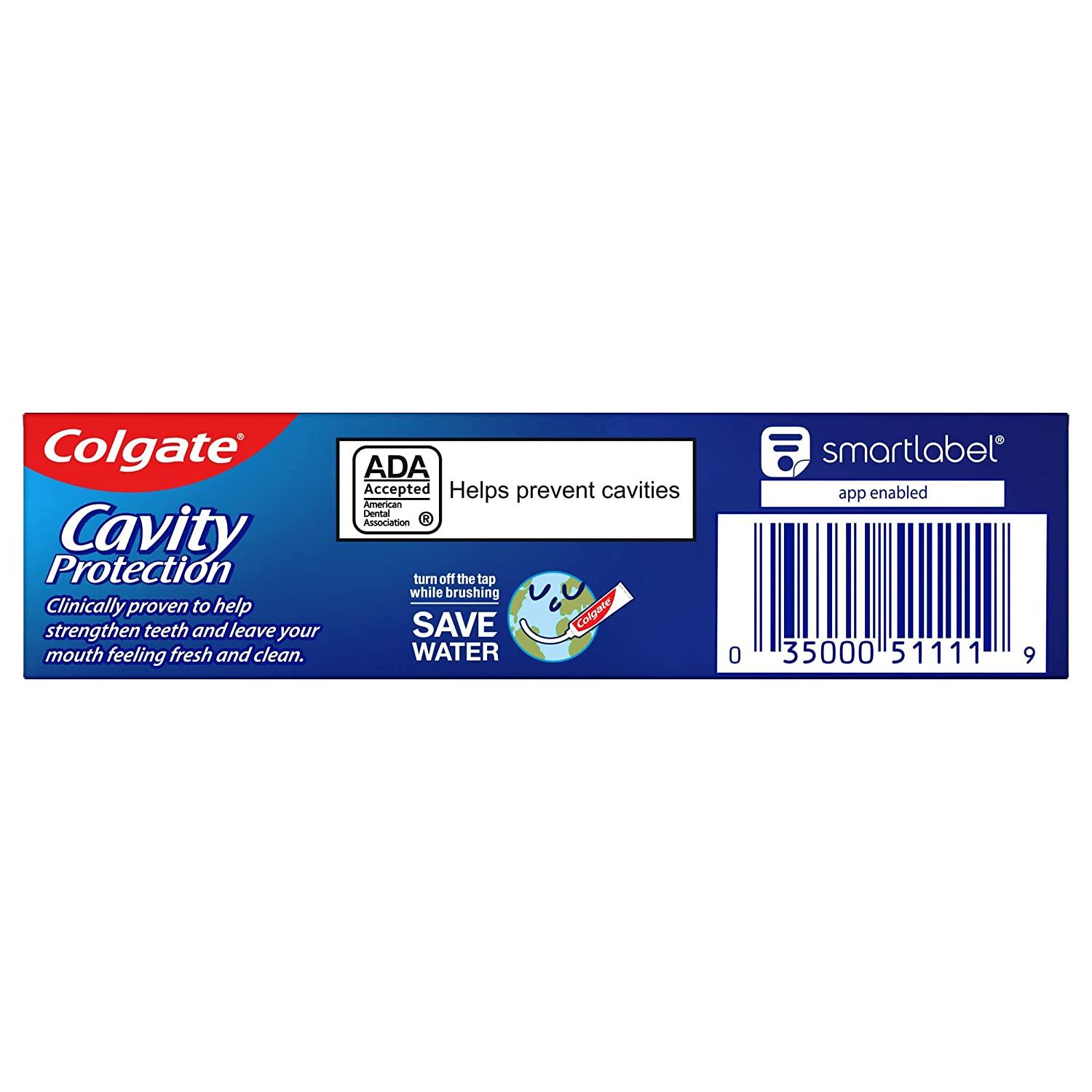 Colgate Cavity Protection Travel Toothpaste with Fluoride TSA Approved ...