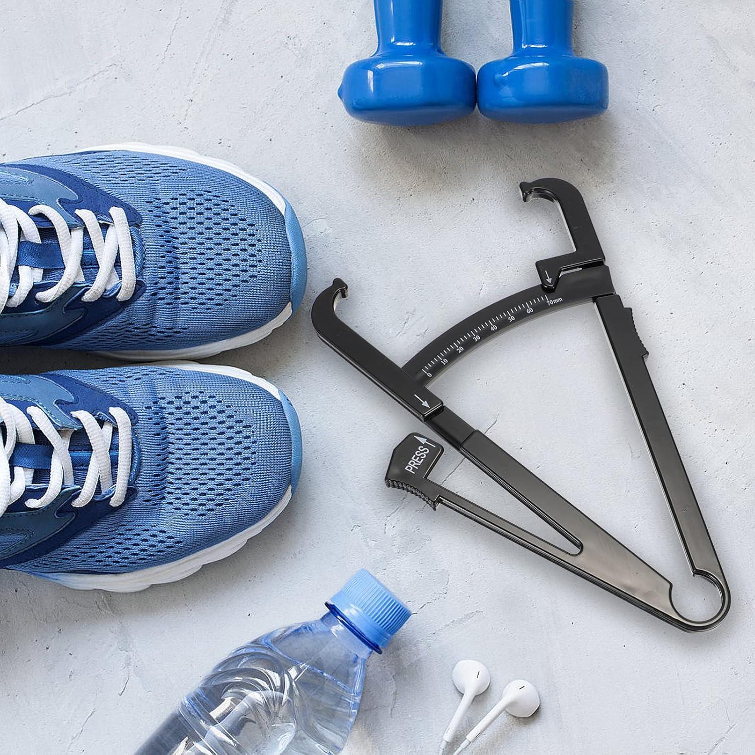 Hemoton Body Fat Calipers with Measuring Tape Precision Skin Fold ...