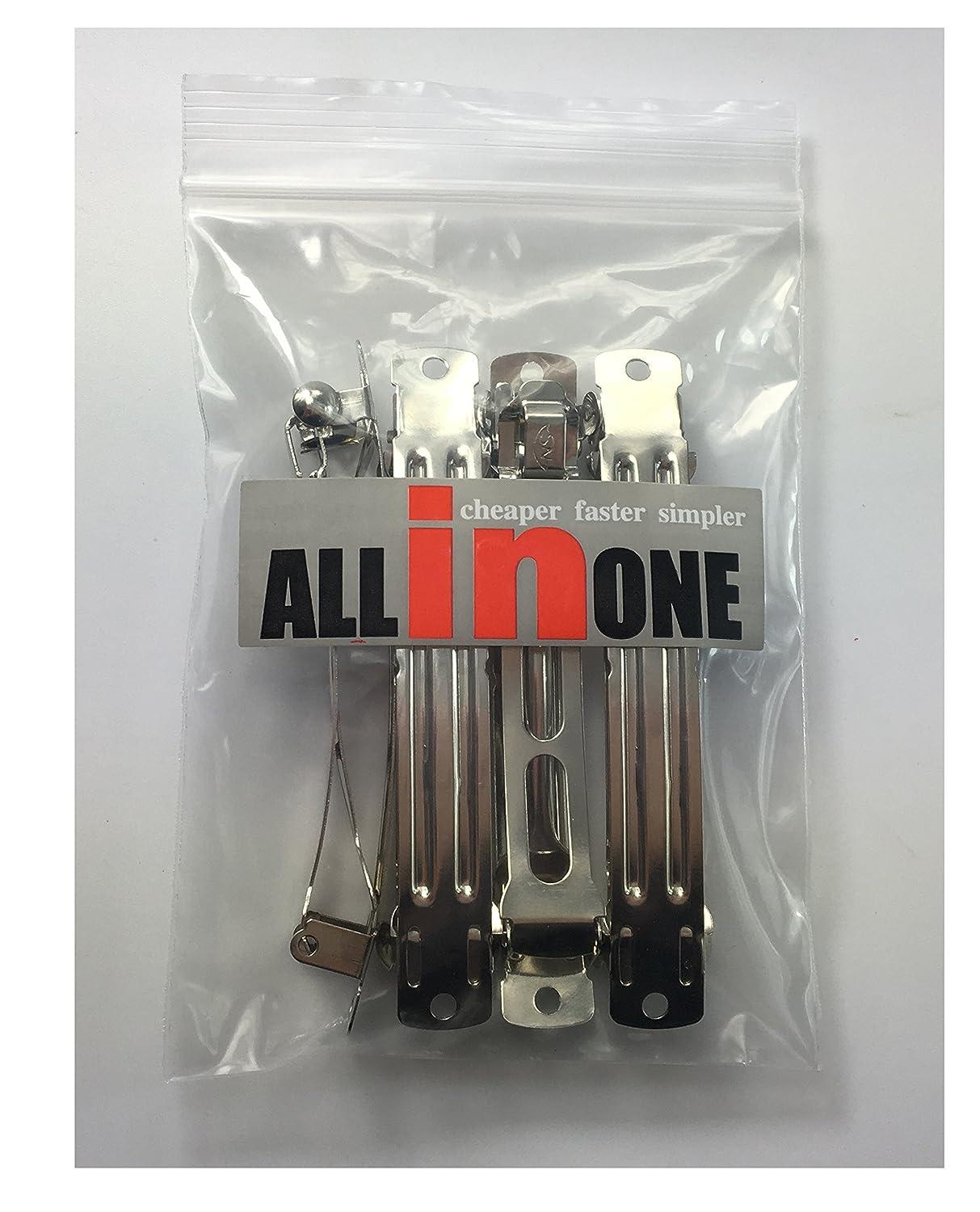 10pcs 80mm French Barrette Hair Clips - DIY Craft Project Silver 10 ...