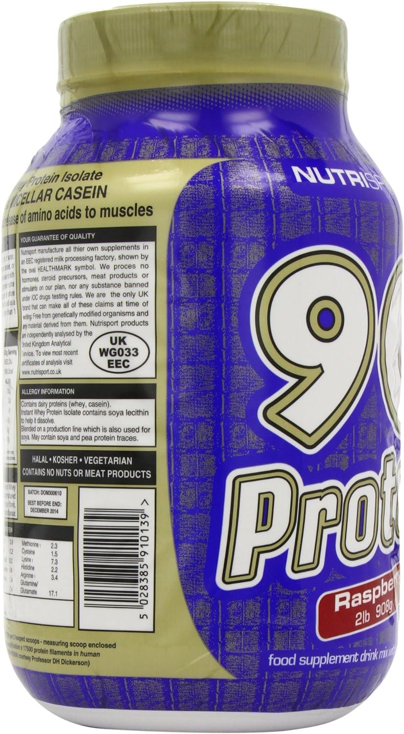 Nutrisport 90 Protein Raspberry 908g - High-Quality Protein Supplement ...