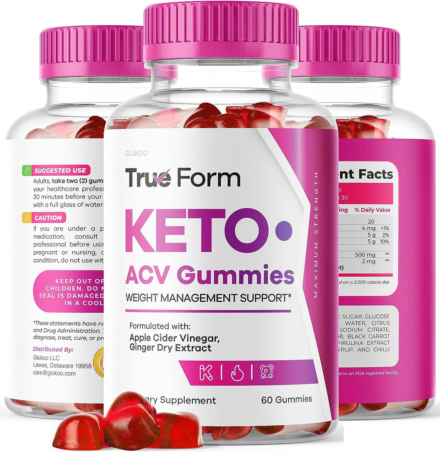 True Form Keto Gummies - Advanced Weight Loss with ACV for 30 Days ...