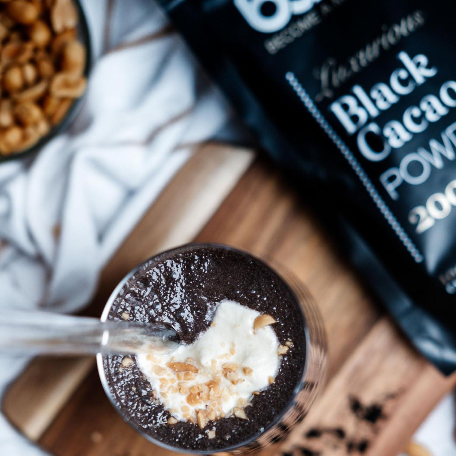 BAM Luxurious Cocoa Powder - 100% Intense Black Cocoa for Baking ...