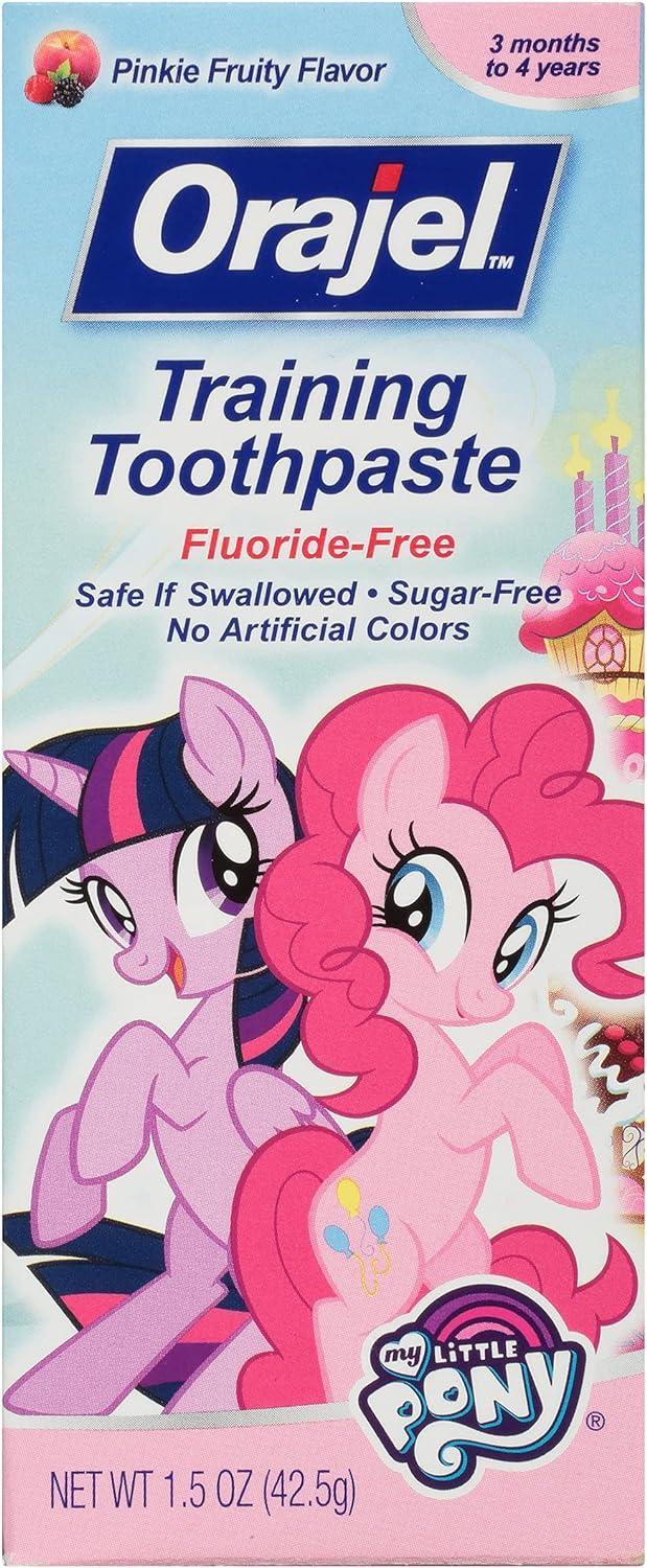 Orajel Toddler My Little Pony Training Toothpaste 1.5 oz. - Pack of 3 ...
