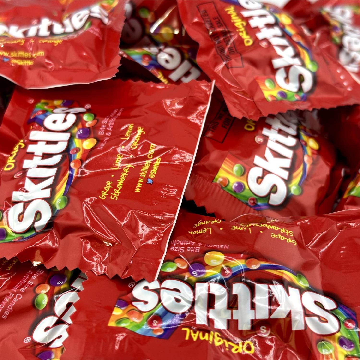Skittles Fun Size Candy- 2.5LB Skittles Bulk Candy Bag of Fun Size ...