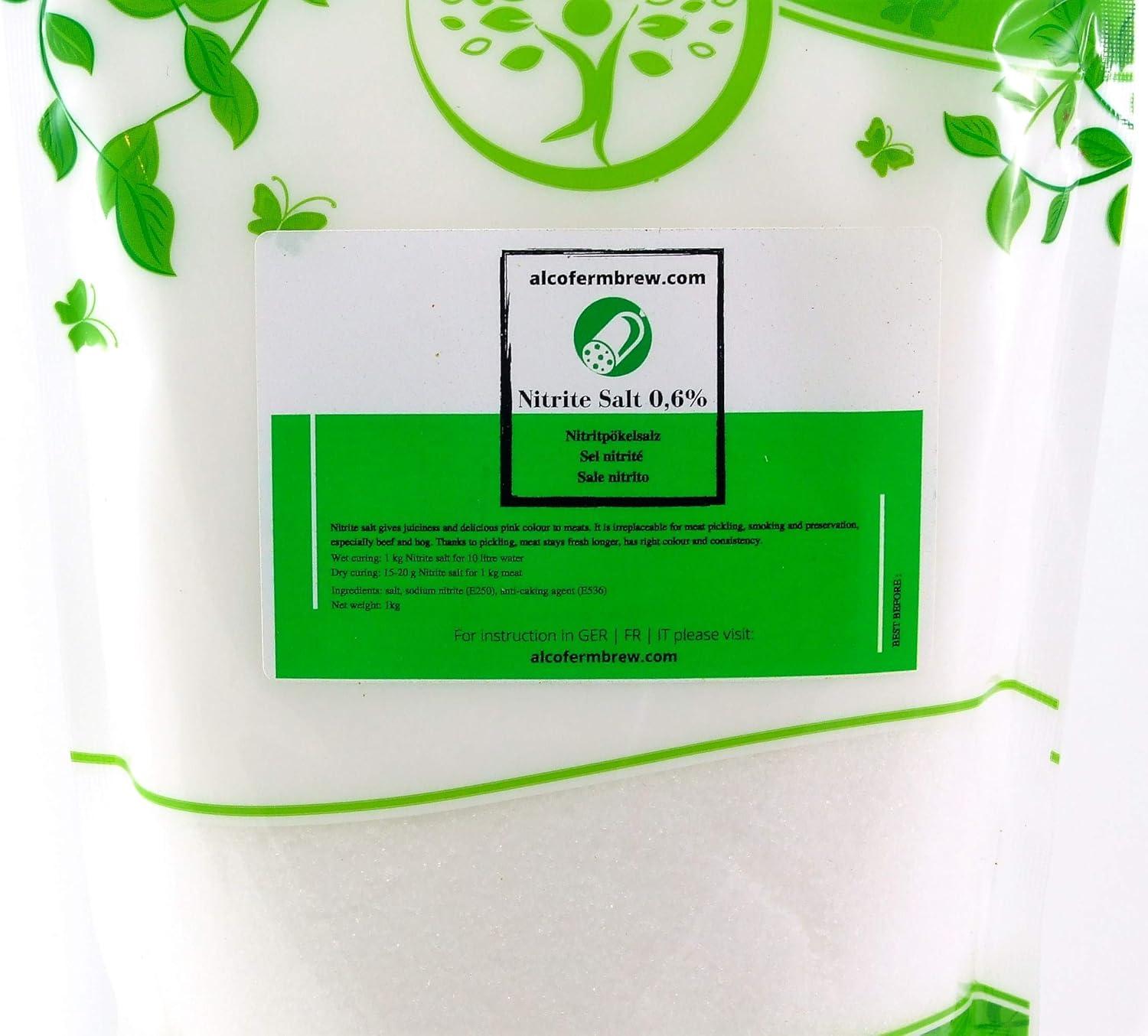 AlcoFermBrew Nitrite Salt - 1 kg Curing Salt Used to preserve foods for ...