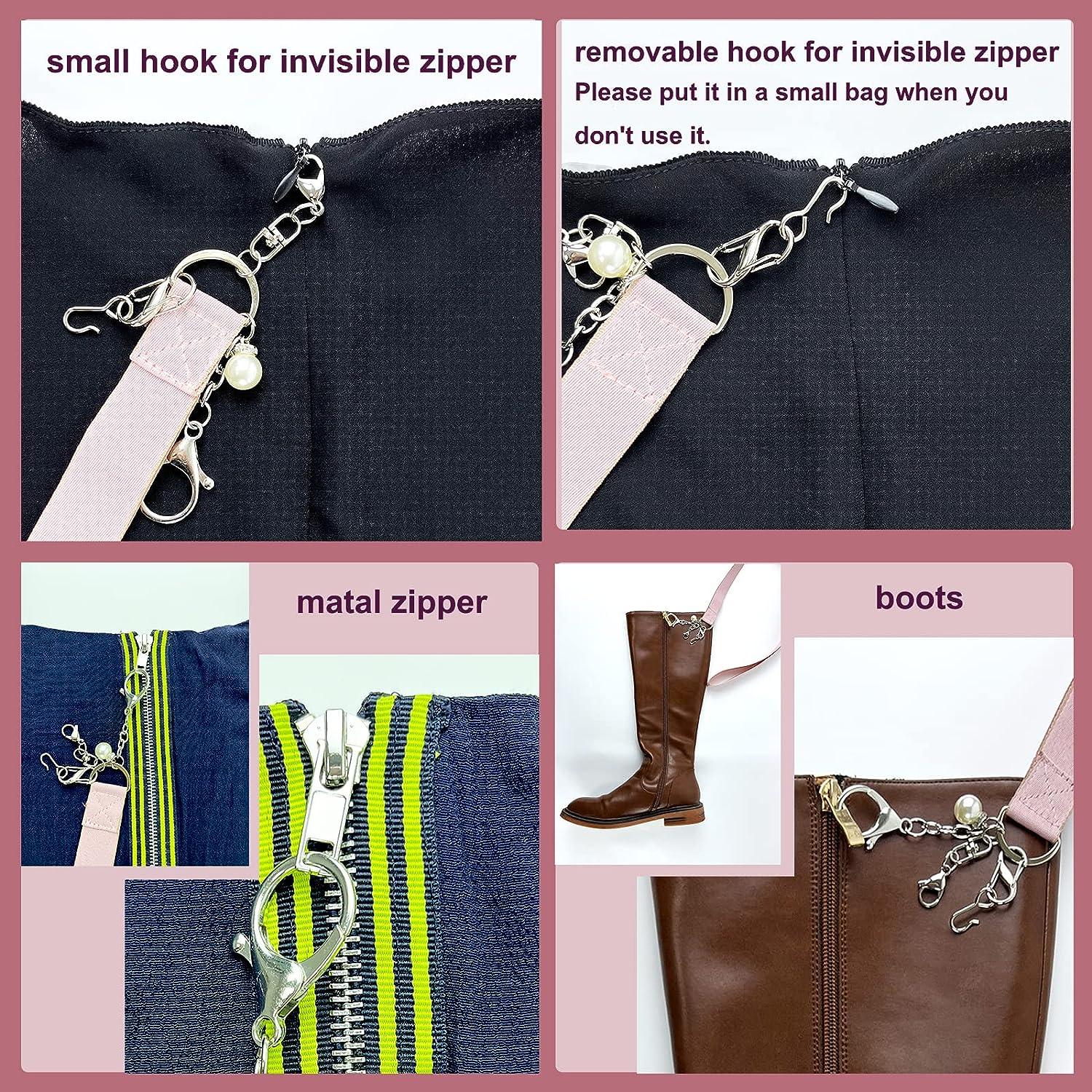 FYOURH Pink Zipper Helper Pull for Dresses - 3 Hook Types - Ideal for ...