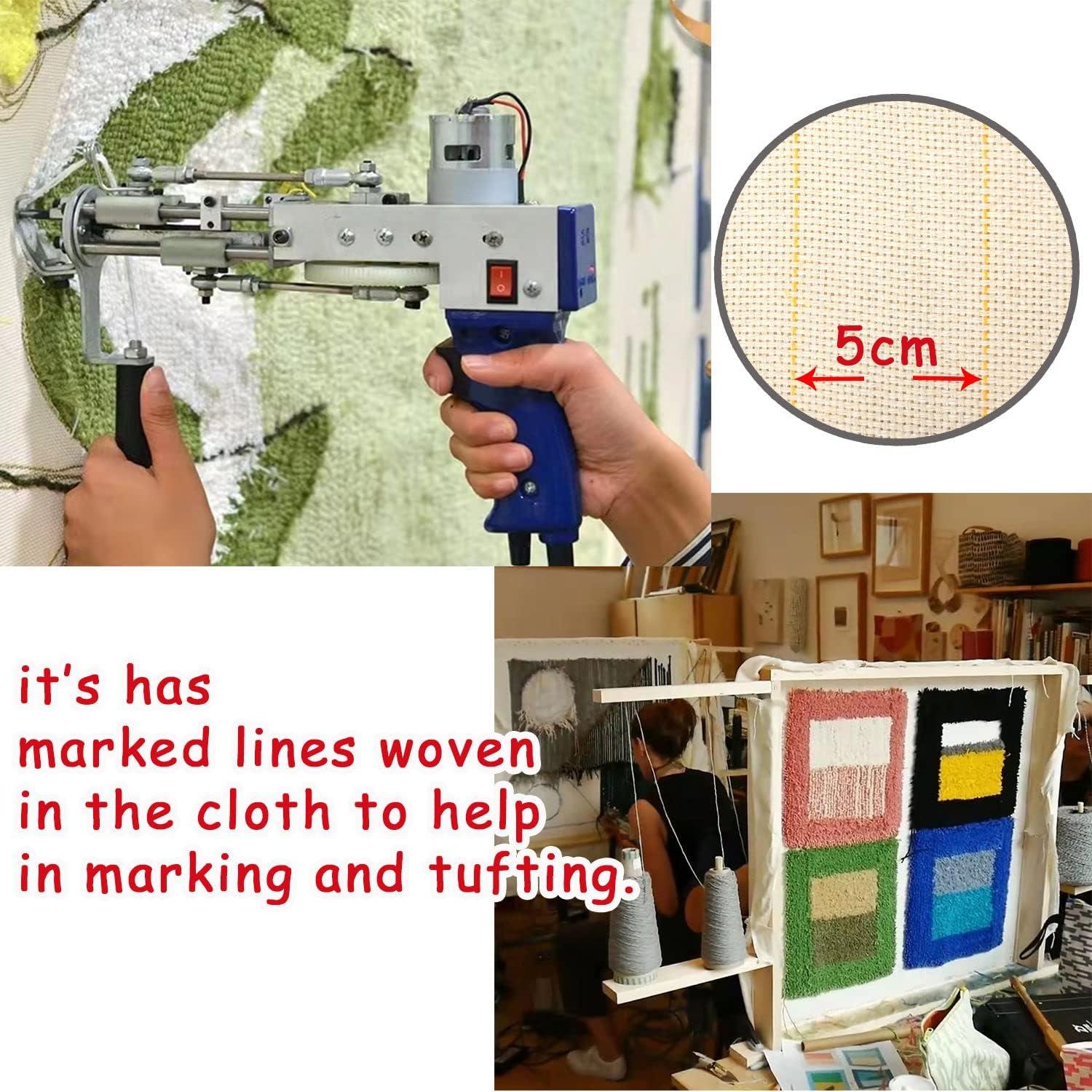 Monk's Cloth for Rug Tufting - 1m x 2.1m - Overlocking Tufting Fabric ...