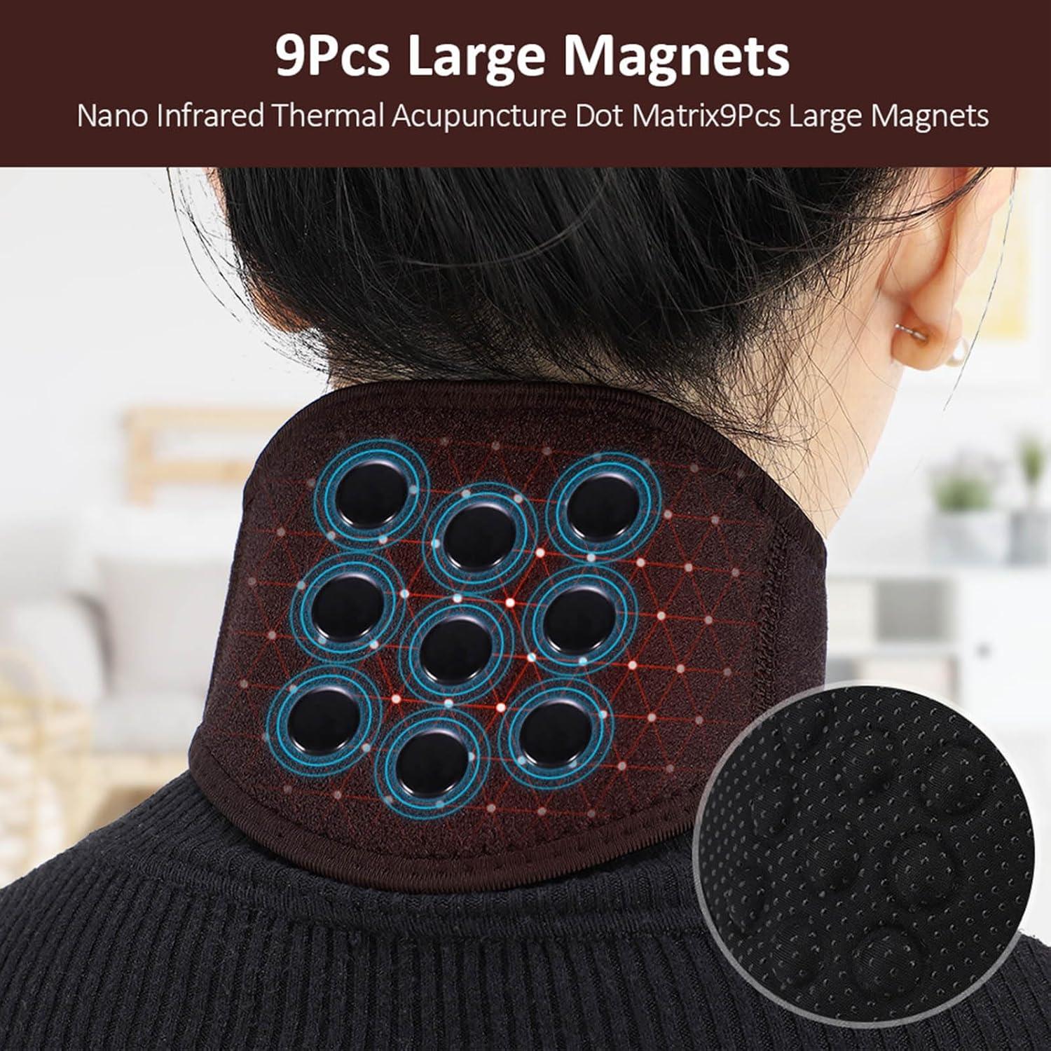 Magnetic Neck Support Brace - Self-Heating Acupressure for Cervical ...