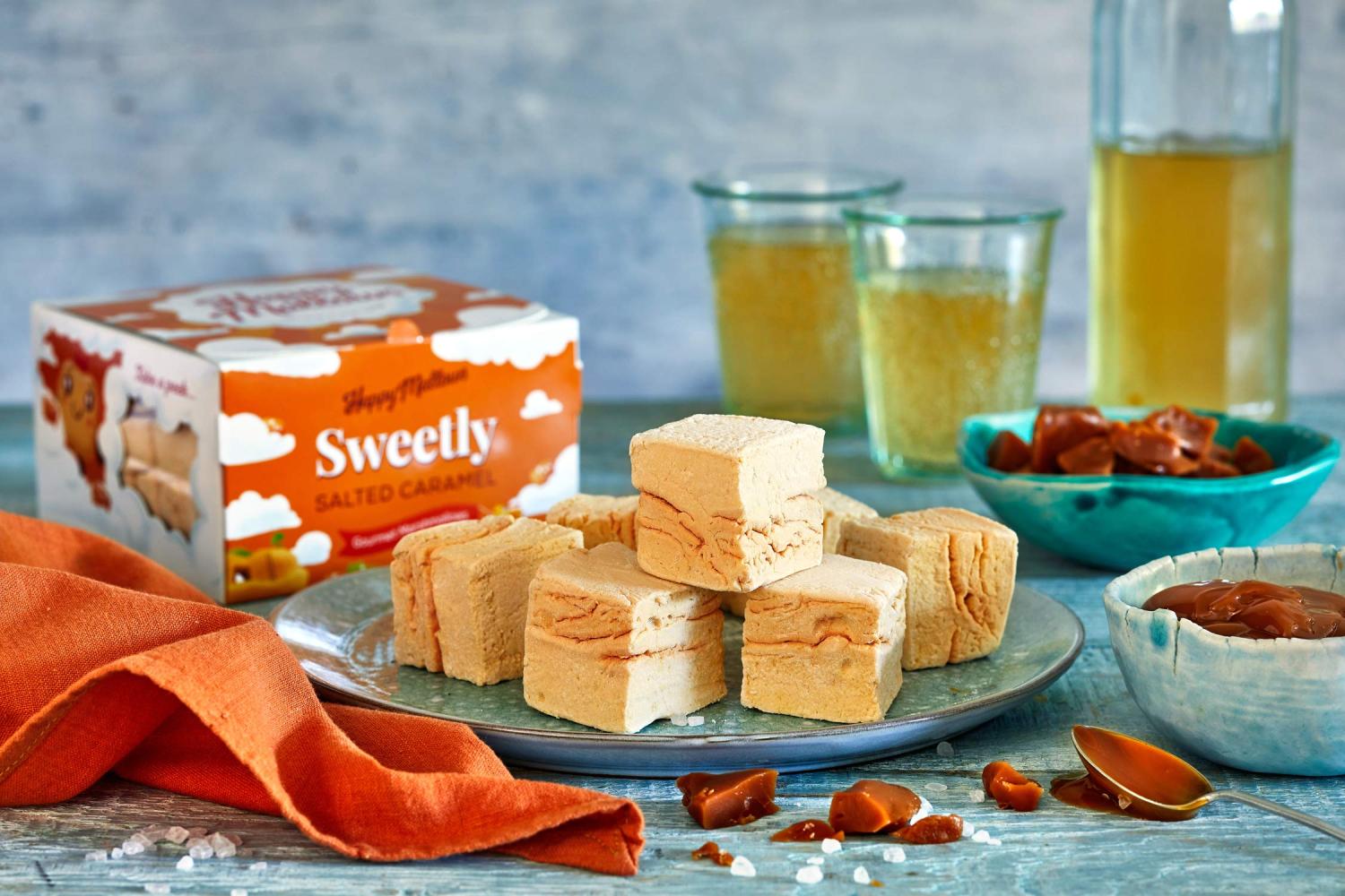 Happy Mallows Gourmet Marshmallows - Sweetly Salted Caramel - Handmade ...