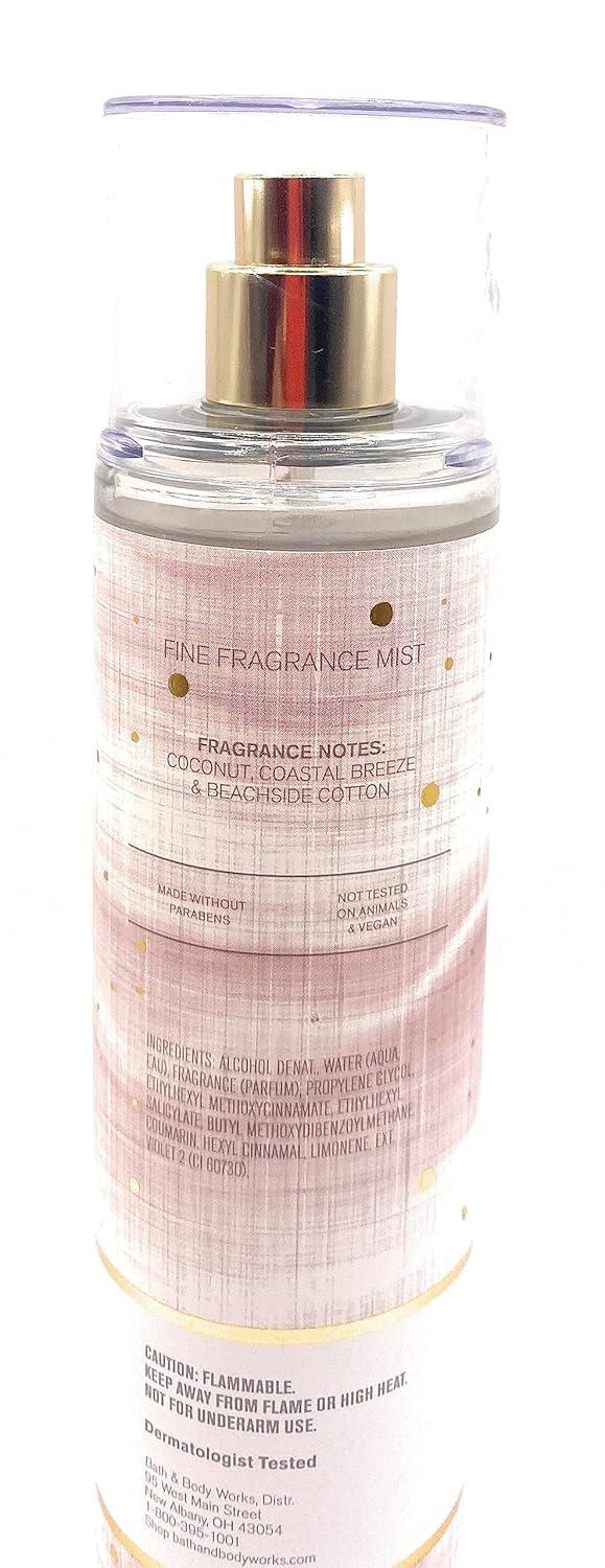 Bath & Body Works Fresh Coconut & Cotton Fine Fragrance Mist 8 Fluid ...