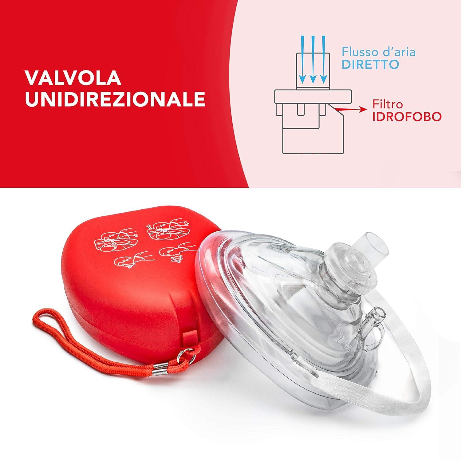 Buy AISI Pocket Mask - Professional Ventilation Mask with One-Way Valve ...