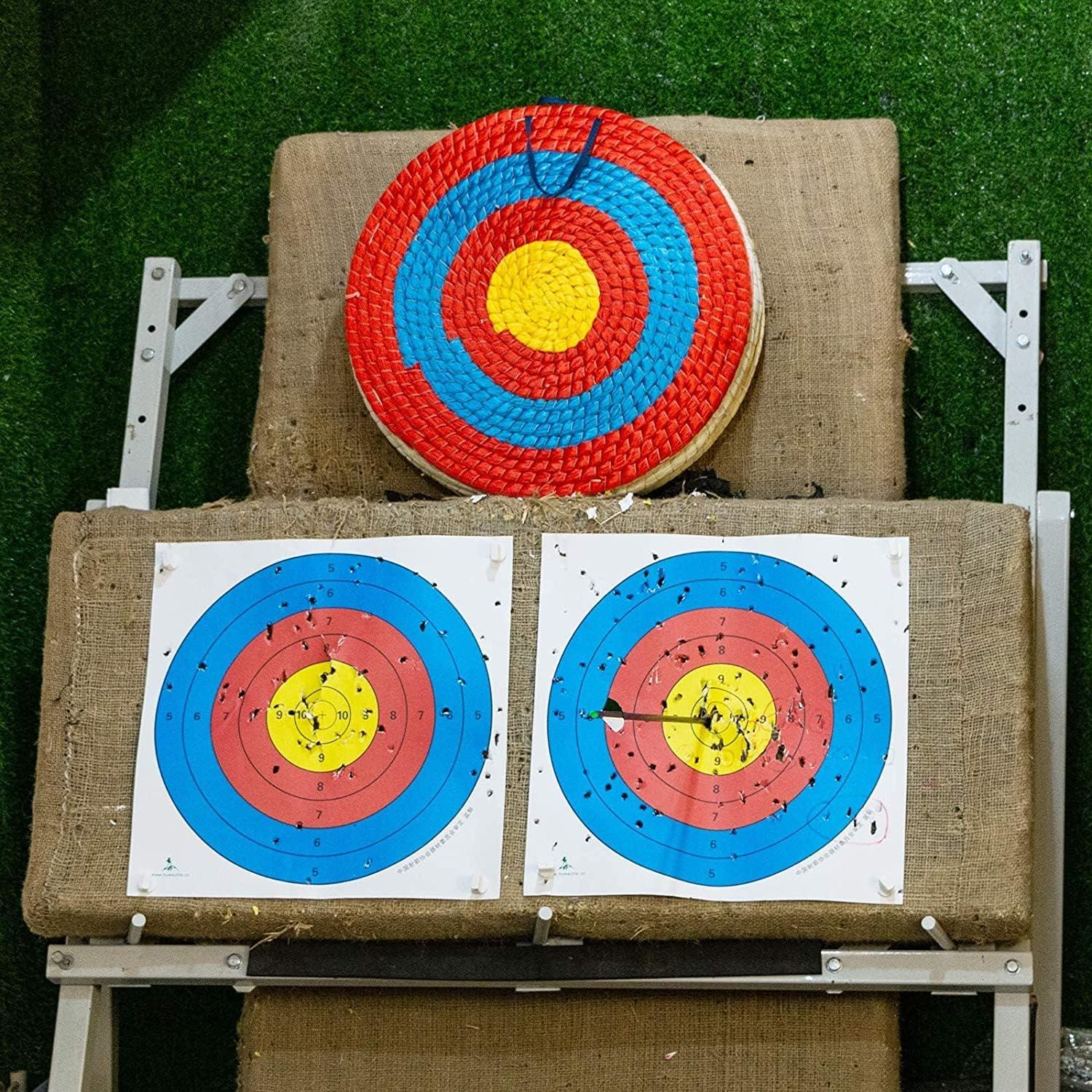 TOPARCHERY 20 Traditional Solid Straw Archery Target - 3 Layers, 2.3 ...