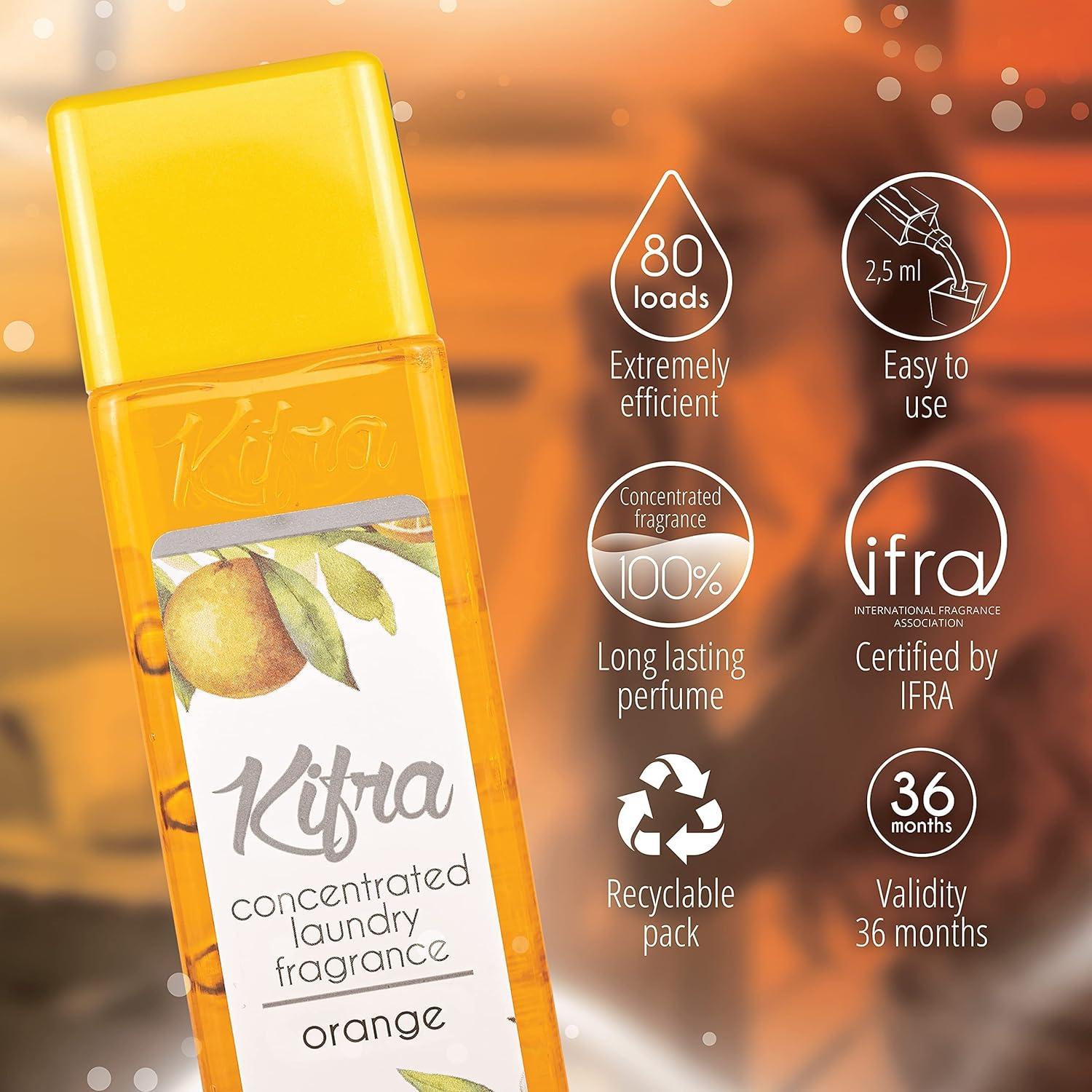 KIFRA ORANGE Concentrated Laundry Fragrance - 200ml, 80 Washes | Buy ...