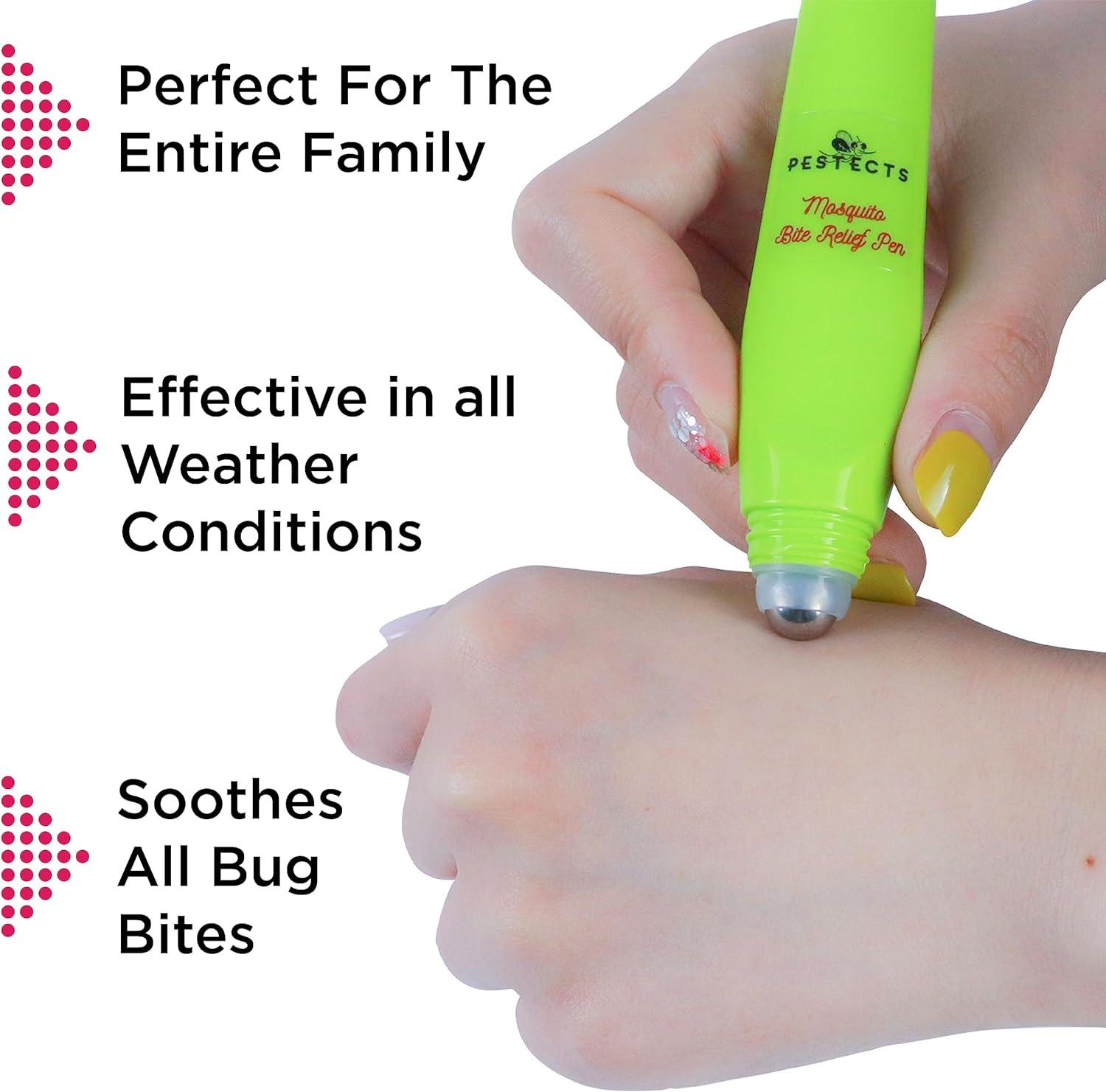 Pestects Mosquito Bite Relief Pen 15ml - Deet-Free Natural Insect Bite ...