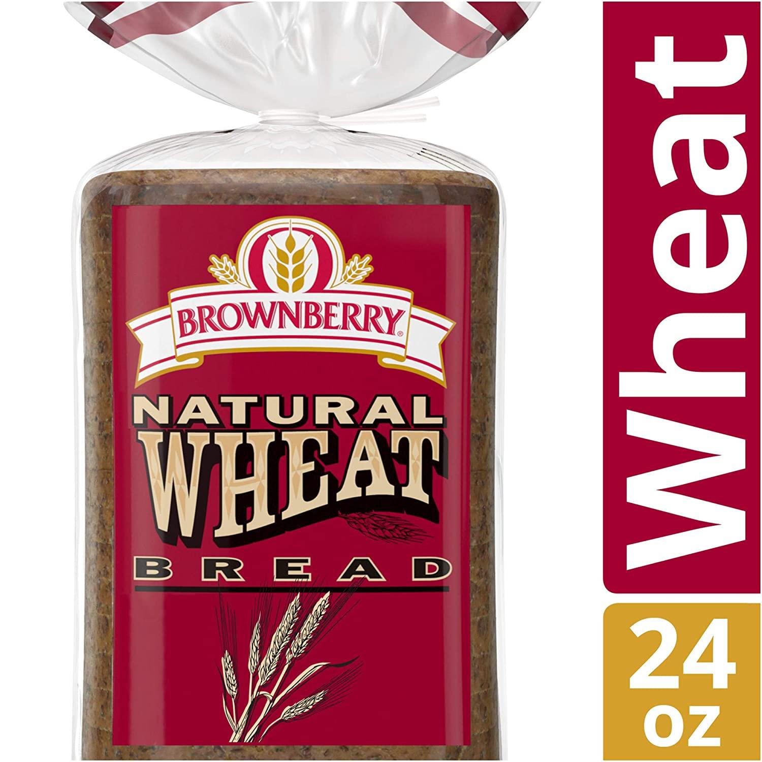 Brownberry Natural Wheat Bread 24 oz - Whole Grain Loaf for Healthy ...