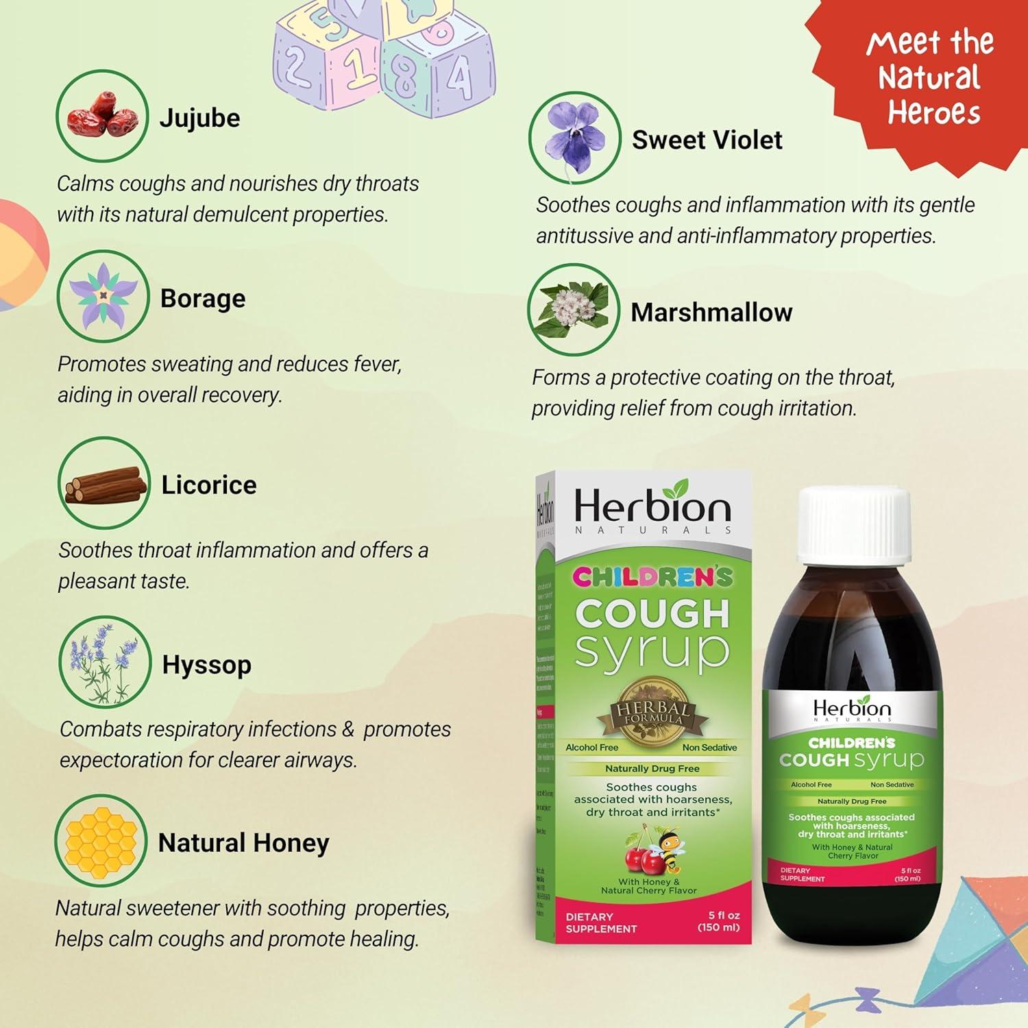 Herbion Naturals Cough Syrup for Children - 5fl oz | Tasty Honey ...
