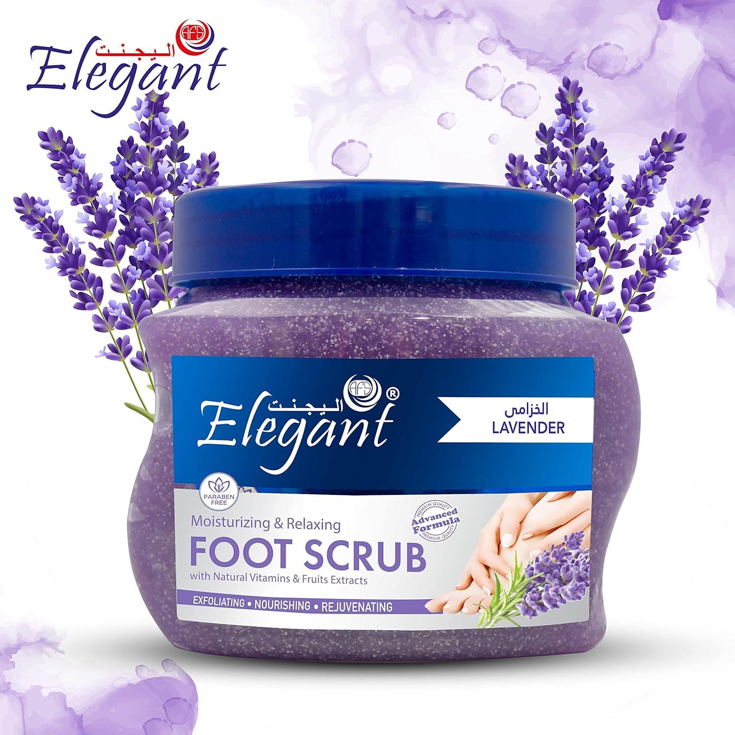 Elegant Lavender Foot Scrub 500g - Exfoliating Cleansing and Nourishing ...