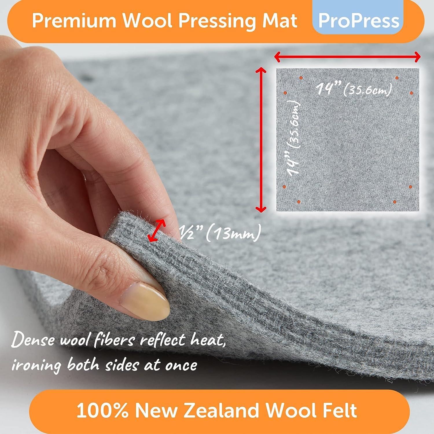 Oliso Multi-Mat Felt Pressing pad - 100% New Zealand Wool Ideal for ...