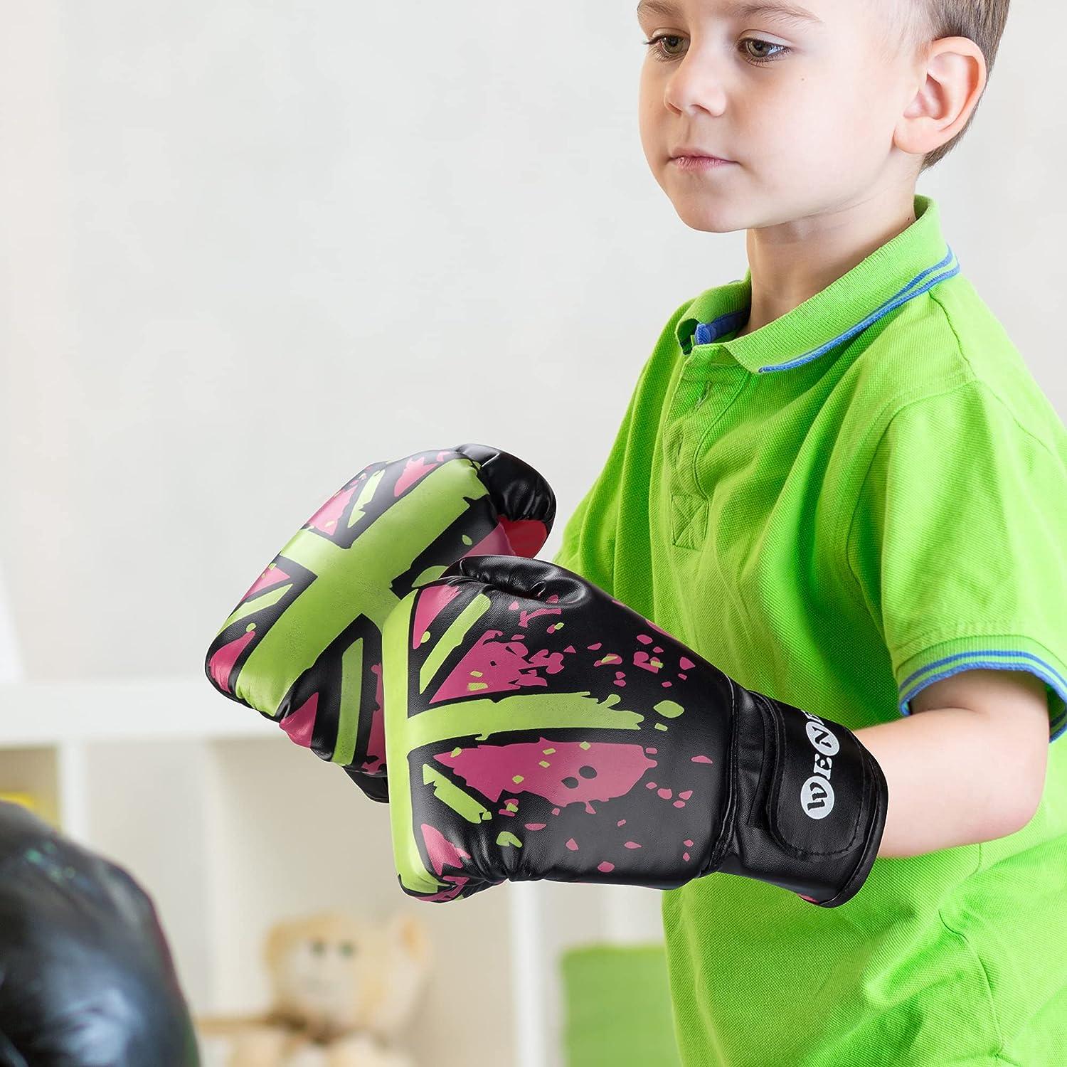 WeNeedU Kids Boxing Gloves for Ages 3-15 - Junior Youth Training Gloves ...