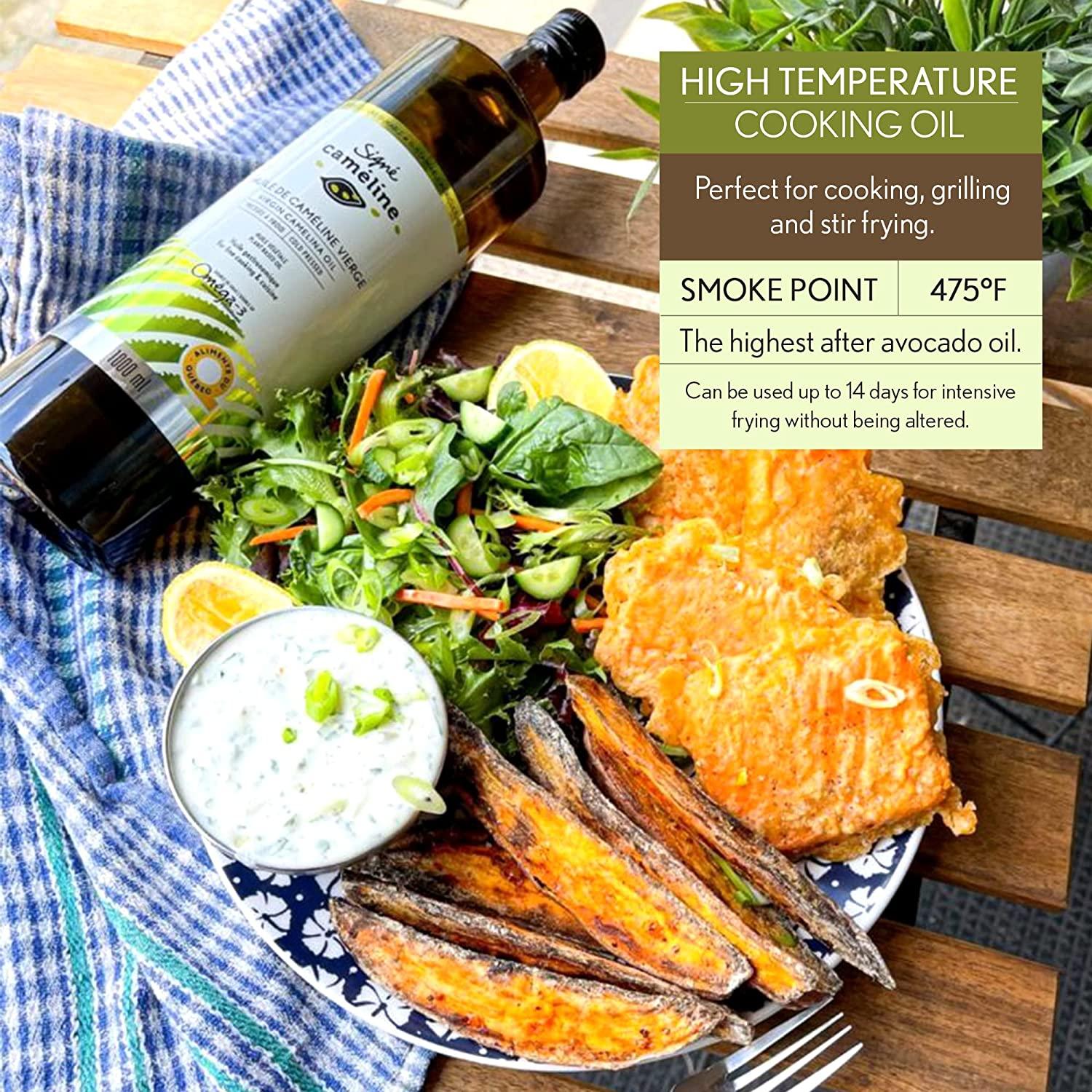 Camelina Oil Original 2 Pack - 500 ml | Pure Cold Pressed Cooking Oil ...