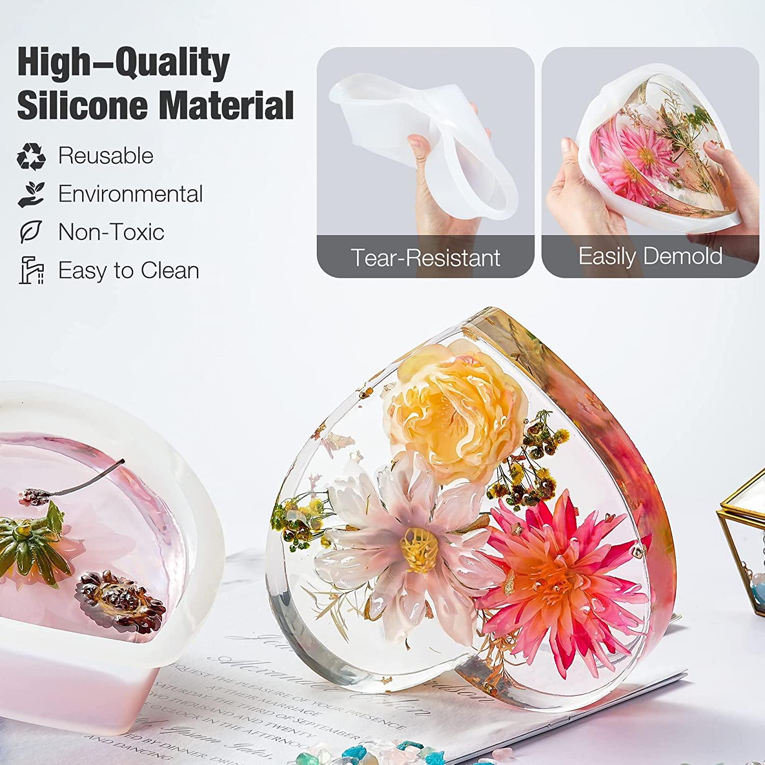 Resin Molds Silicone Kit - 8-in-1 Large Molds for Epoxy Resin - Ideal ...