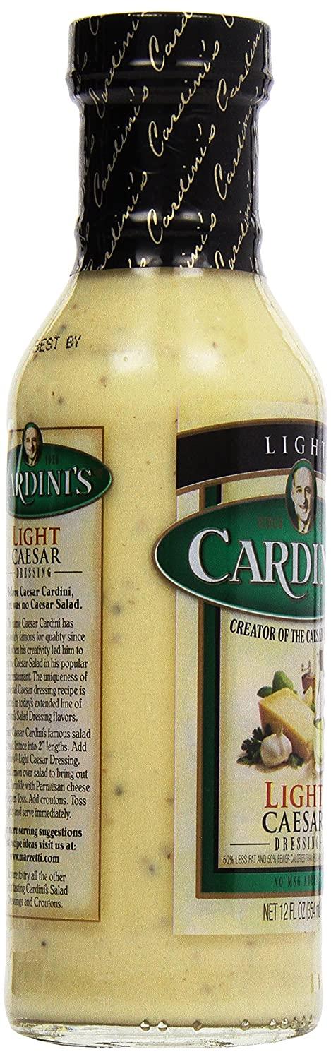 Cardini's Lite Caesar Dressing 12 oz - Delicious and Low-Calorie Salad ...