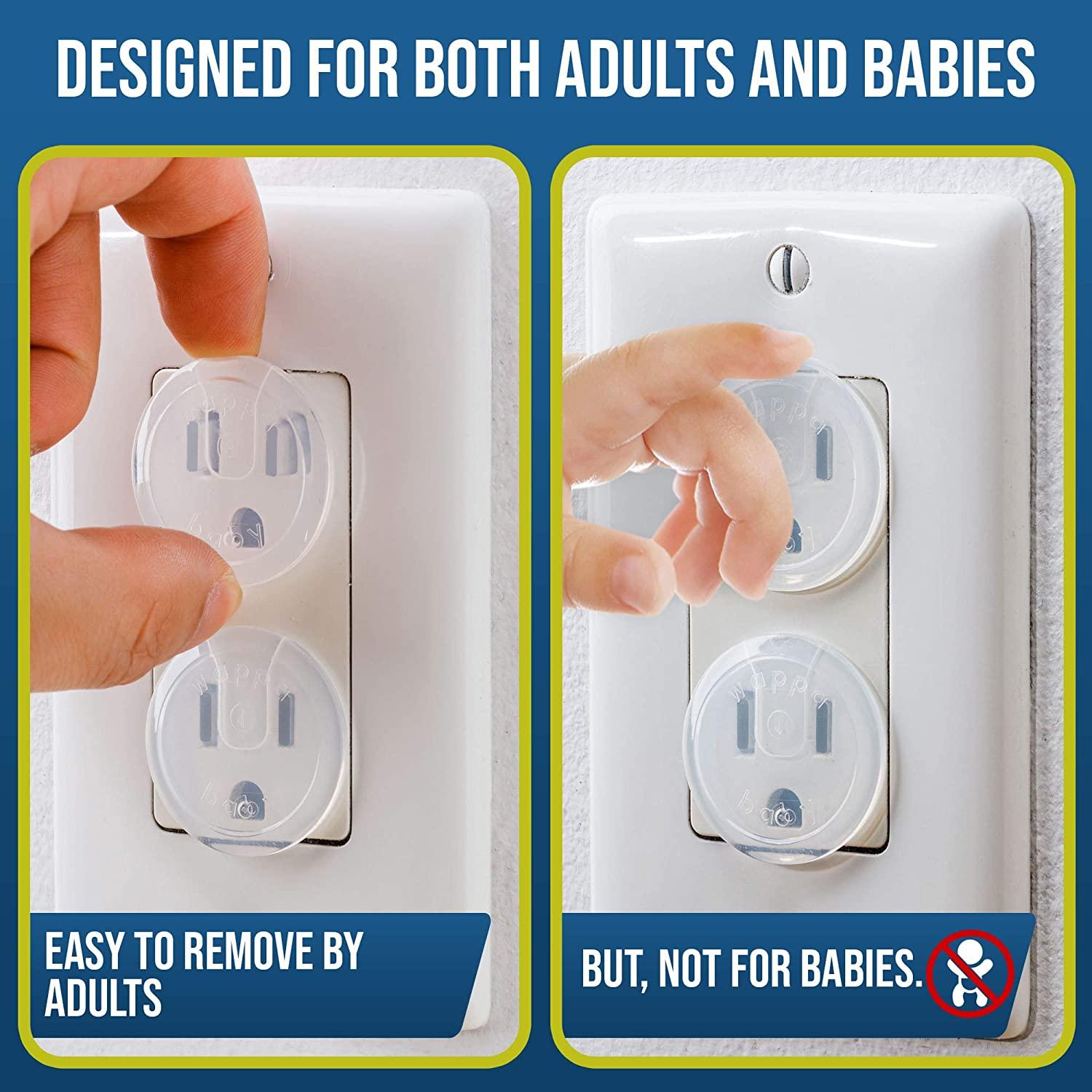 Clear Outlet Covers (50 Pack) - Childproof Your Outlets with Durable ...