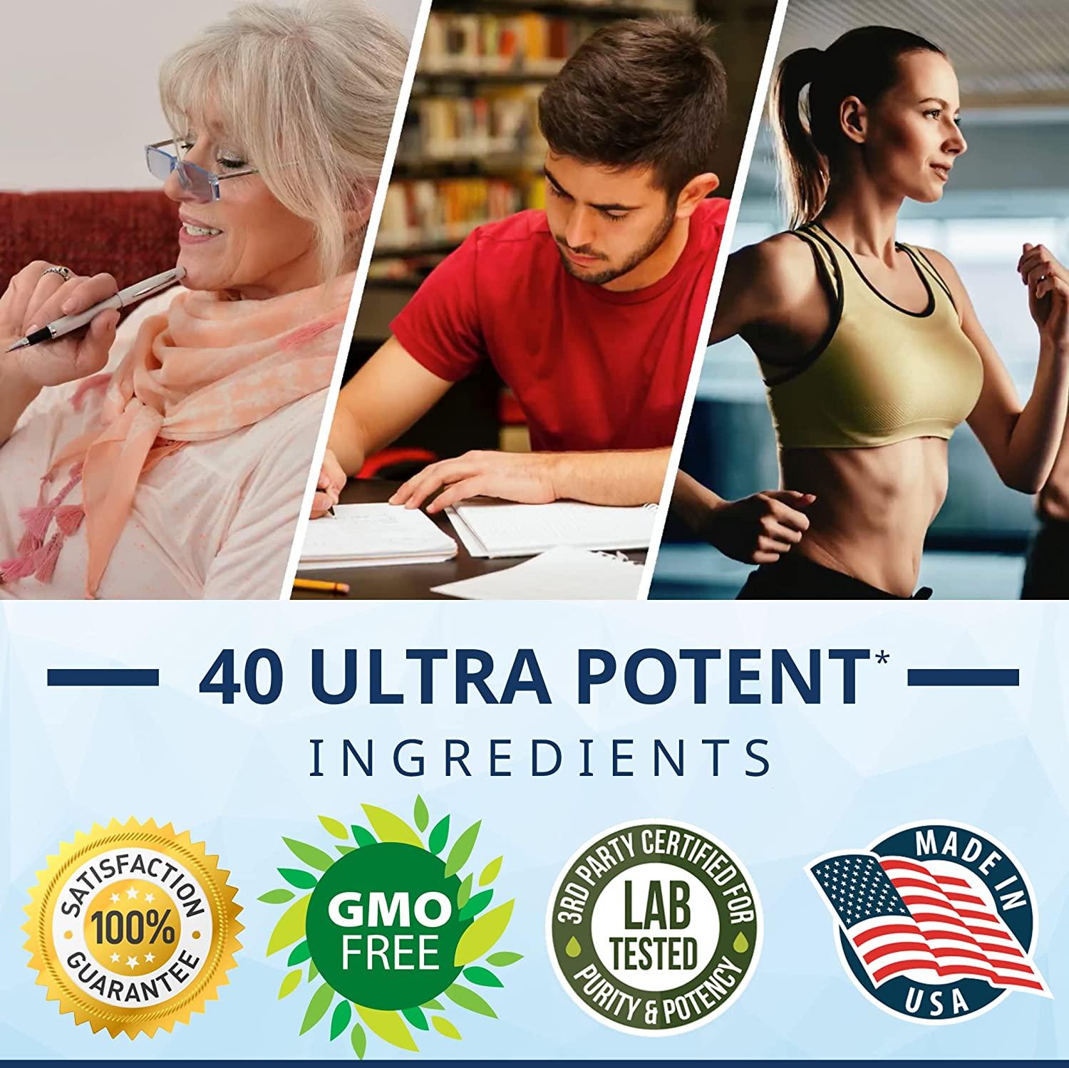 Advanced Brain Booster Supplements - Memory Focus & Clarity Vitamins ...