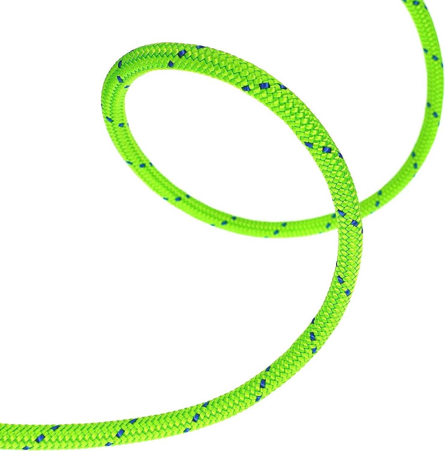 GM CLIMBING 6mm Accessory Cord Rope Double Braid CE/UIAA - 20ft Green ...
