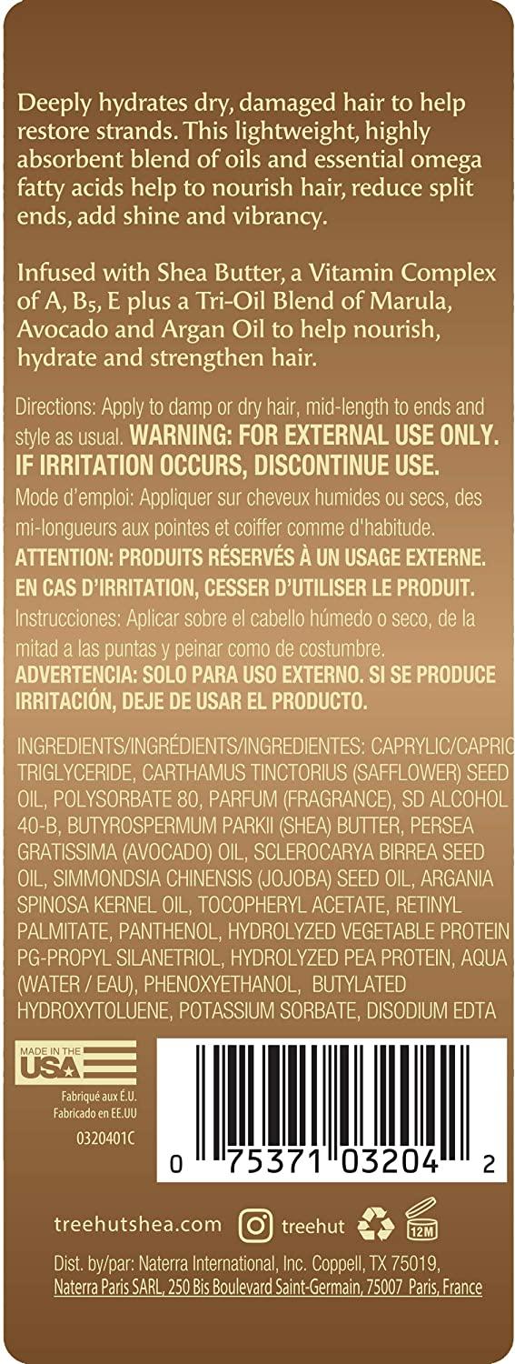 Tree Hut Hair Care Daily Defrizz Styling Oil, 1.6 Fl. Oz