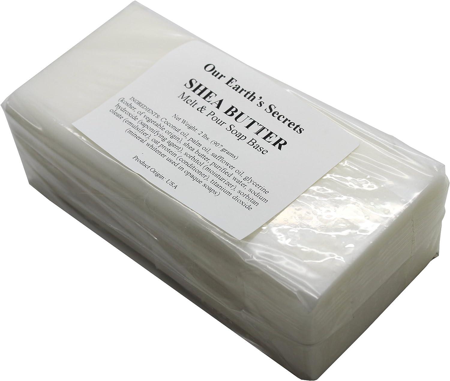 Shea Butter Melt and Pour Soap Base - 2 lbs by Our Earth's Secrets ...
