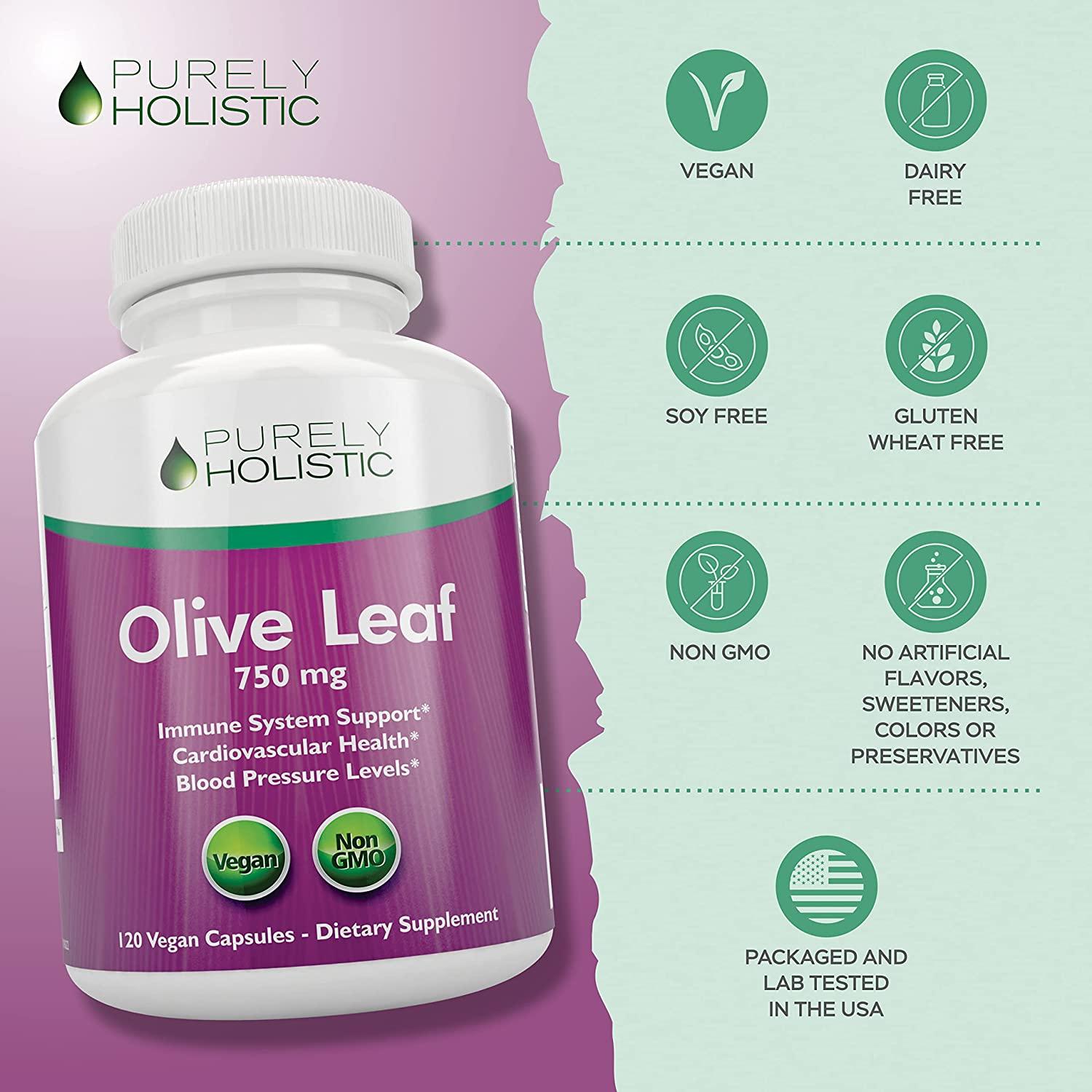 Olive Leaf Extract 750mg - Triple Strength, 150mg Oleuropein, 20% ...
