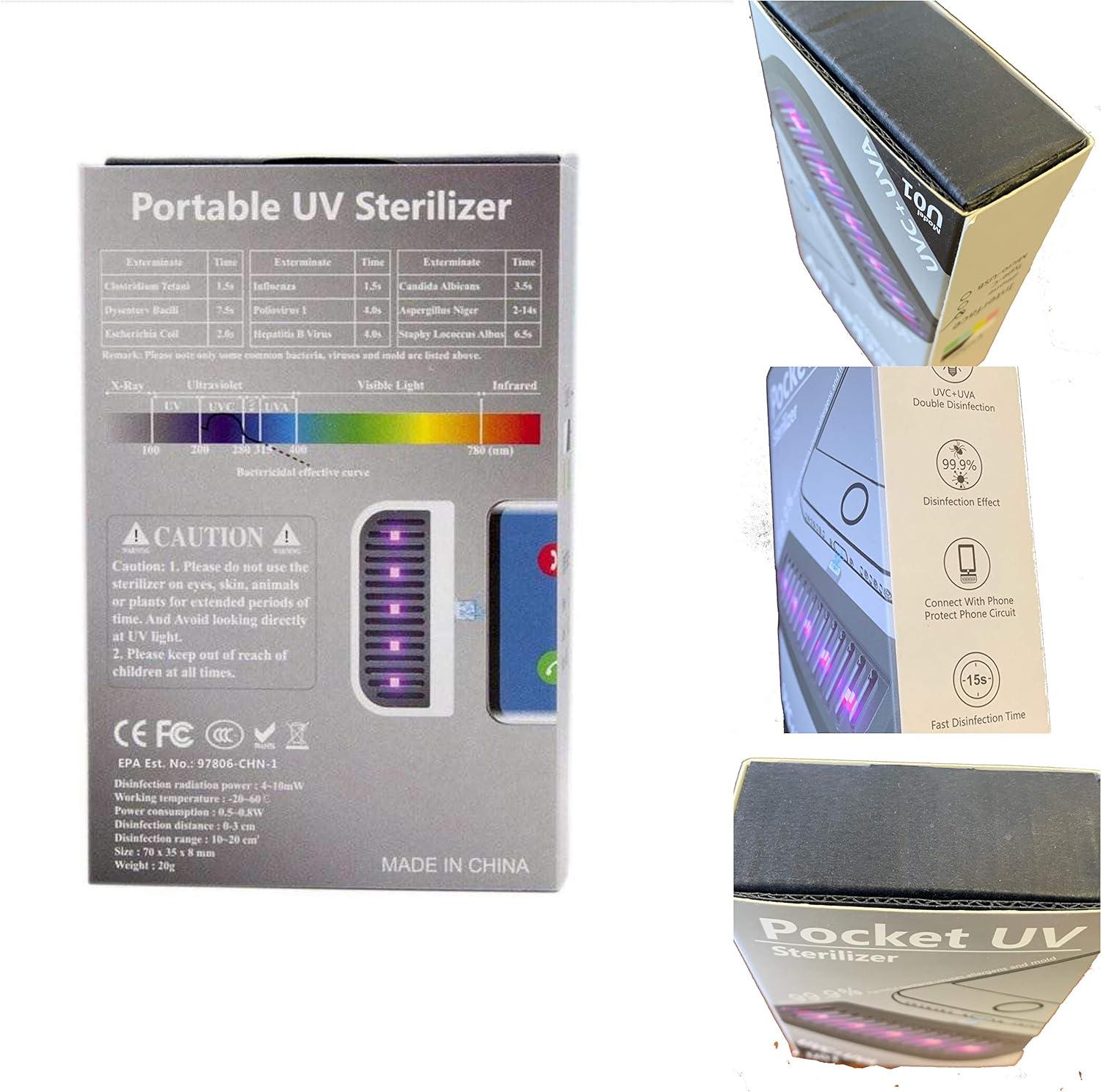 Mini UV Light Micro-USB Sterilizer Wand - Plug & Play Sanitizer for ...