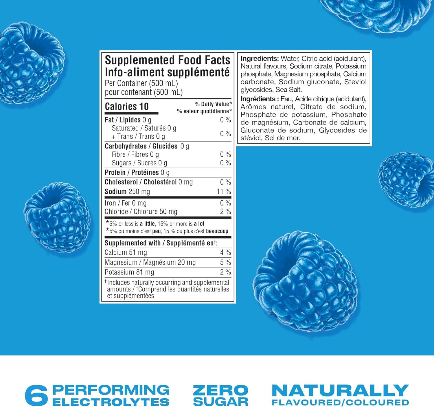 Cwench Electrolyte Hydration Ready To Drink Blue Raspberry 12x500ml