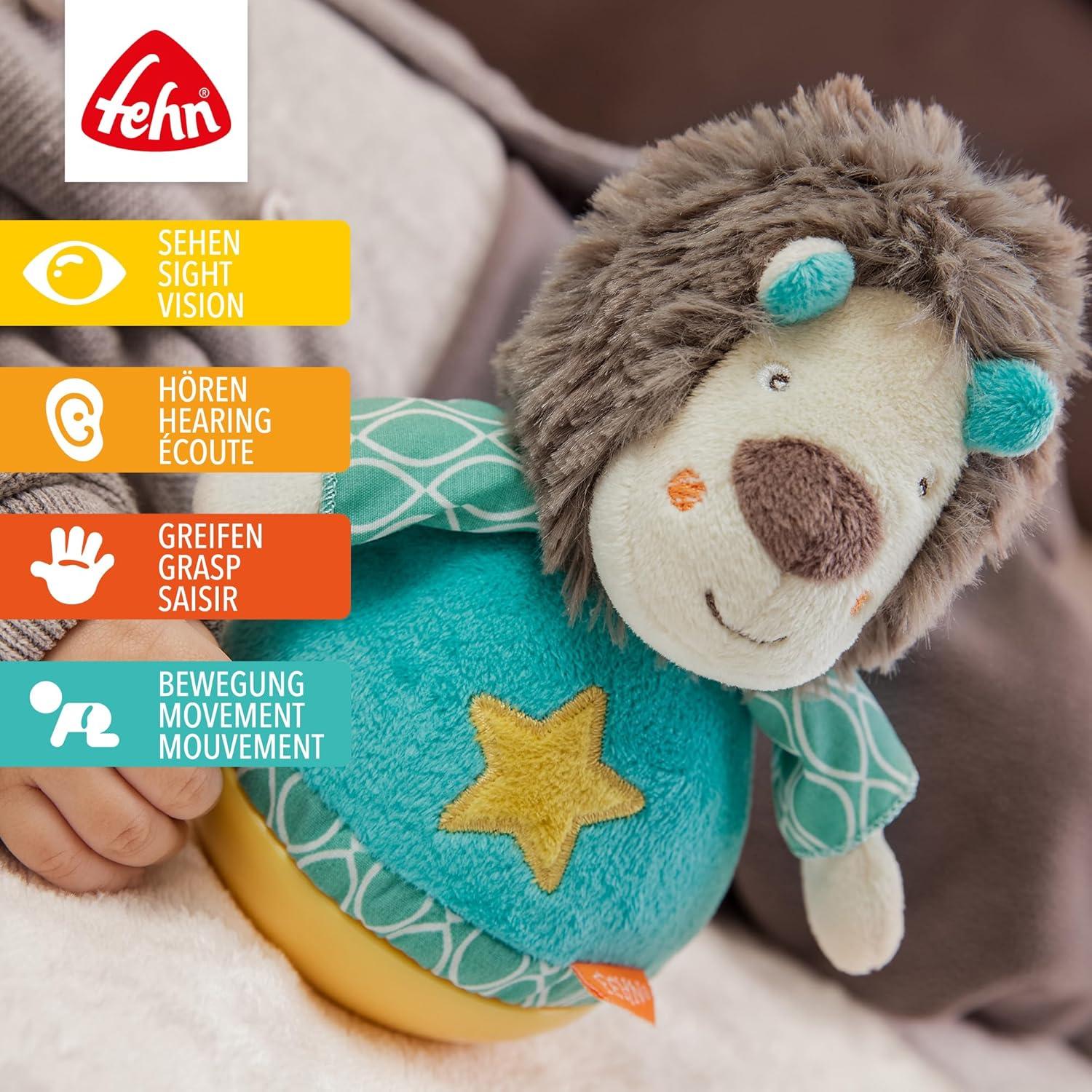 Fehn Baby Lion Motoric Toy - Soft Standing Figure for Babies 0+ Months ...