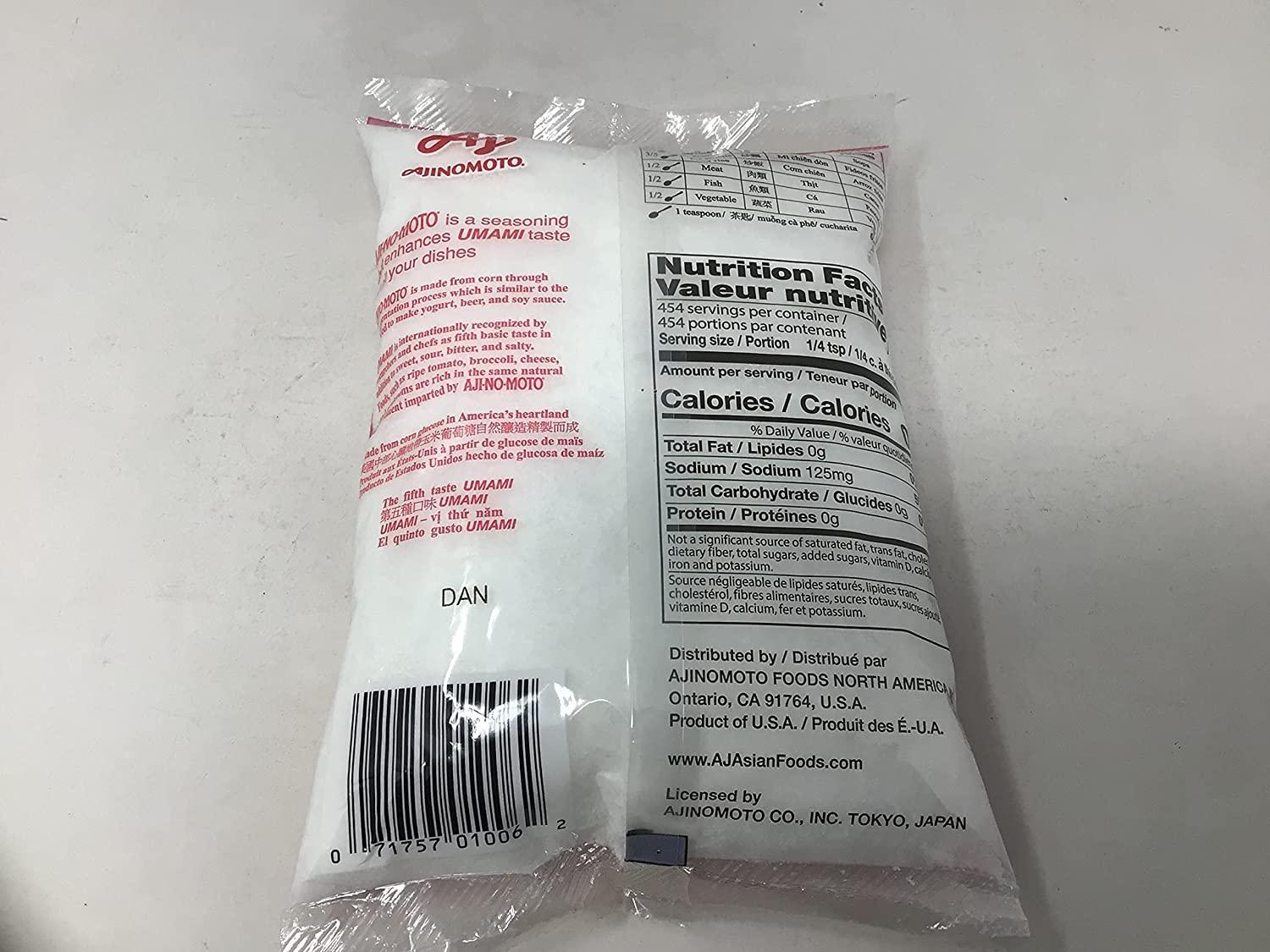 16oz Ajinomoto Umami Seasoning MSG Monosodium Glutamate - Made in USA ...