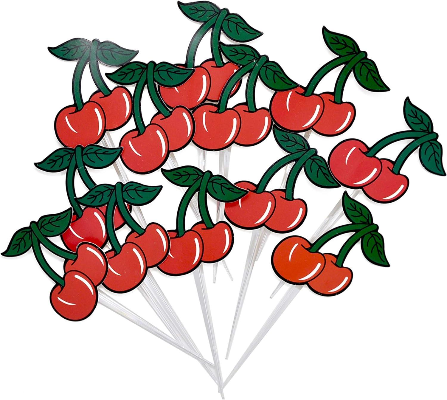 Cherry Cupcake Topper Picks for Birthday Cake Decorations | Buy Now ...