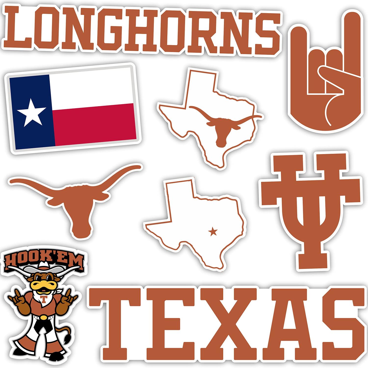 University of Texas Longhorns Vinyl Sticker - UT Austin Decal for ...