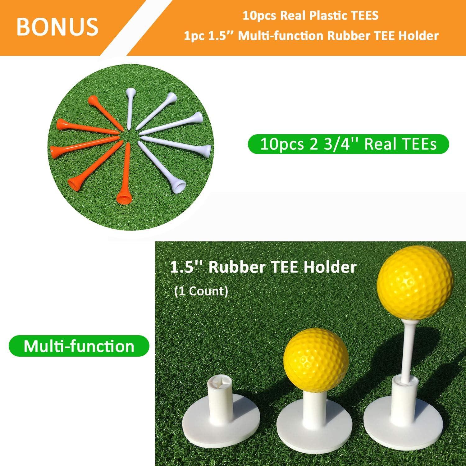 SkyLife Golf Practice Mat - Heavy Rubber Base for Driving, Hitting ...