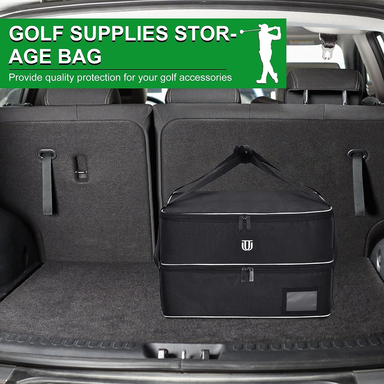 Jaffzora Golf Trunk Organizer - Waterproof 2-Layer Car Locker Bag for ...