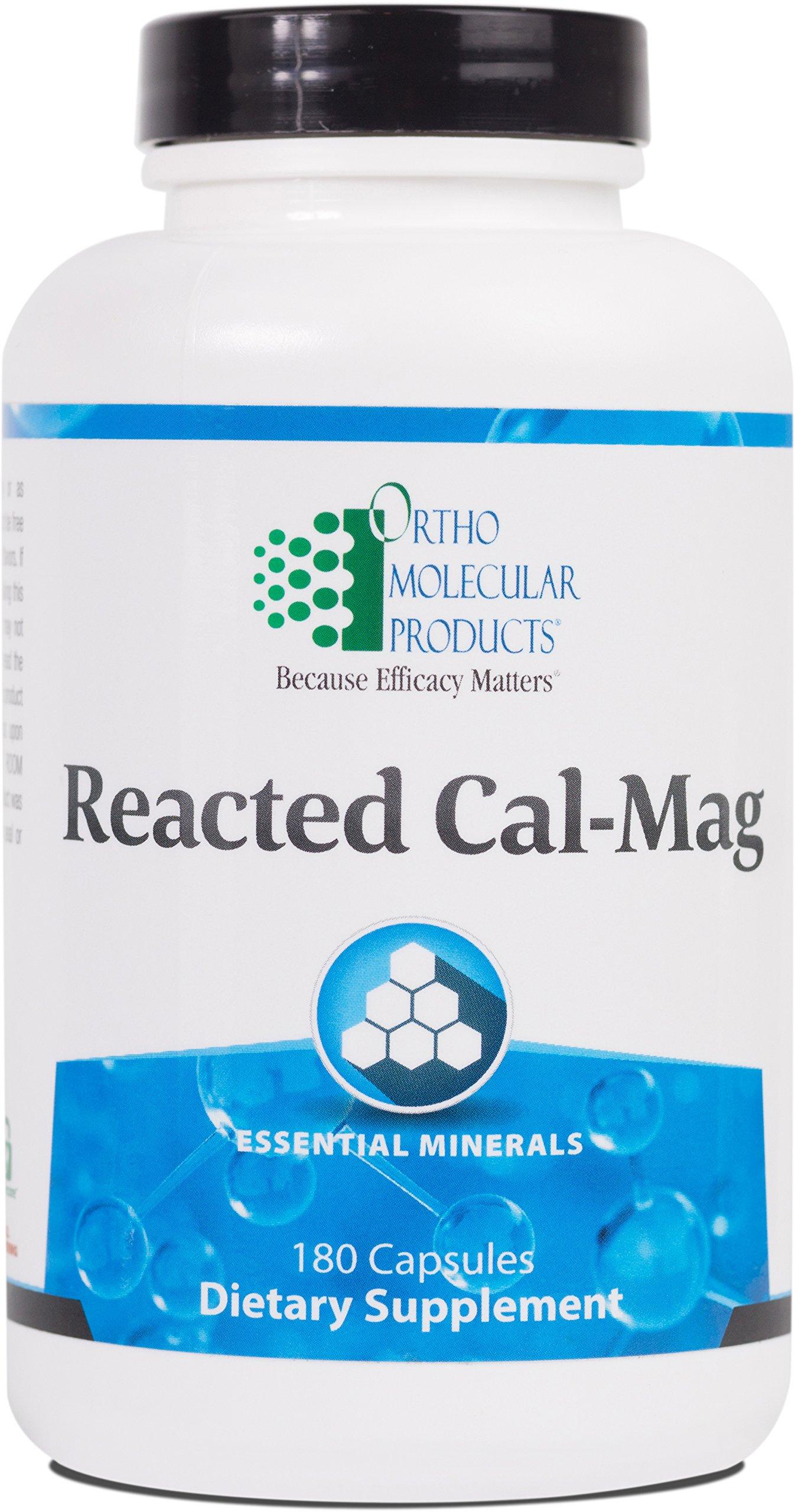 Ortho Molecular Reacted Cal-Mag Supplement - 180 Capsules | Bone Health ...