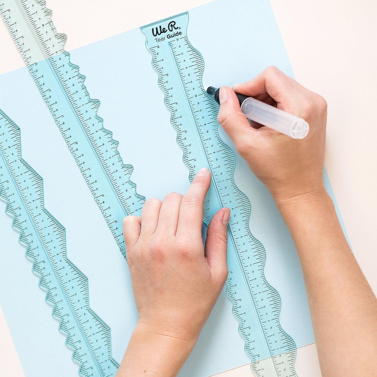 We R Memory Keepers Tear Rulers - Perfect for Clean and Precise Paper ...