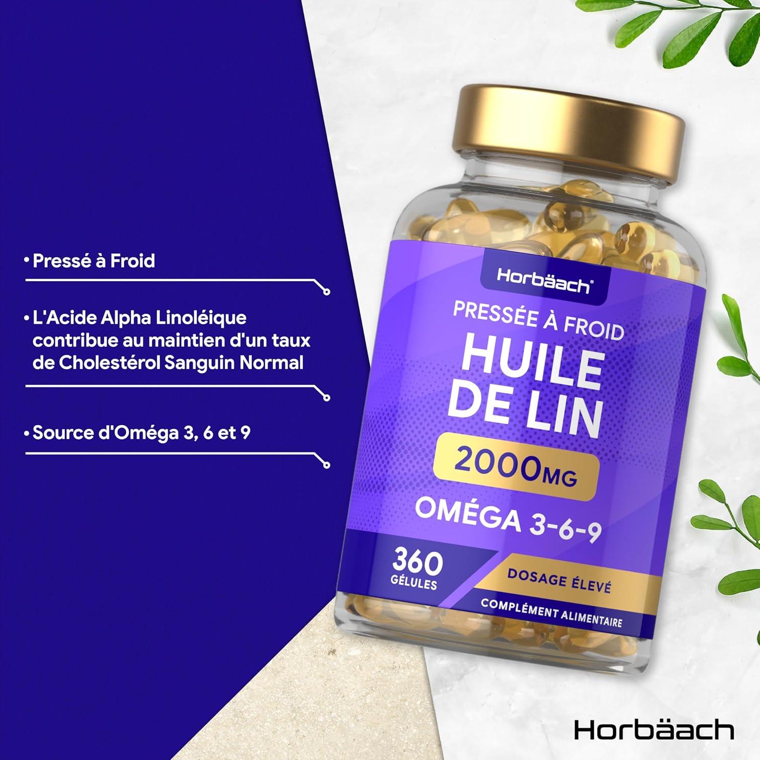 Linseed Oil Food 2000mg | Linseed Oil | 360 Capsules | Omega 3 6 9 with ...