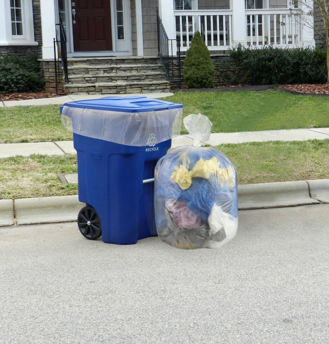 Cand 45 Gallon Clear Lawn and Leaf Garbage Bags - 70 Count Pack for 55 ...