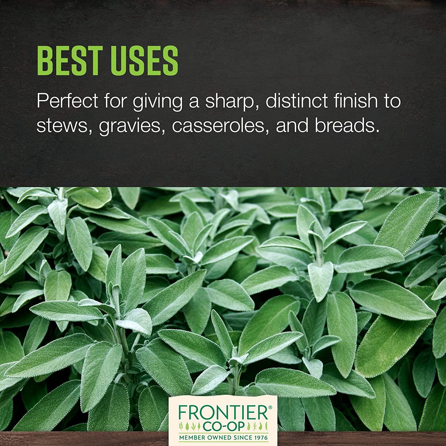 Organic Rubbed Sage Leaf 1 lb - Frontier Co-op | Premium Herb for ...
