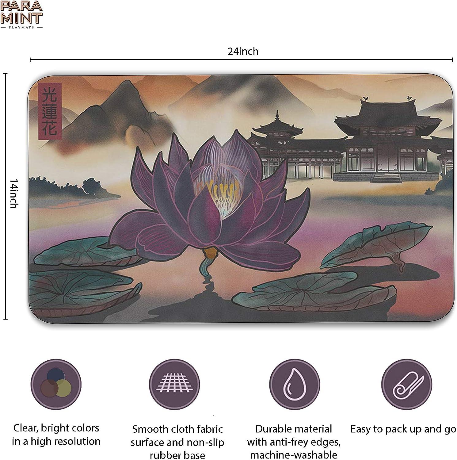 Paramint Light Lotus Stitched Playmat - MTG, YuGiOh, Pokemon TCG ...